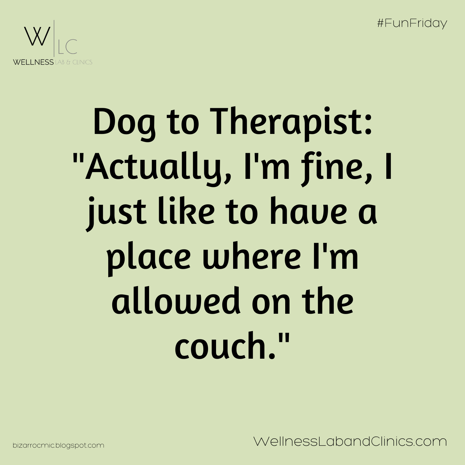 FUN FRIDAY: Couch Time — Wellness Lab & Clinics