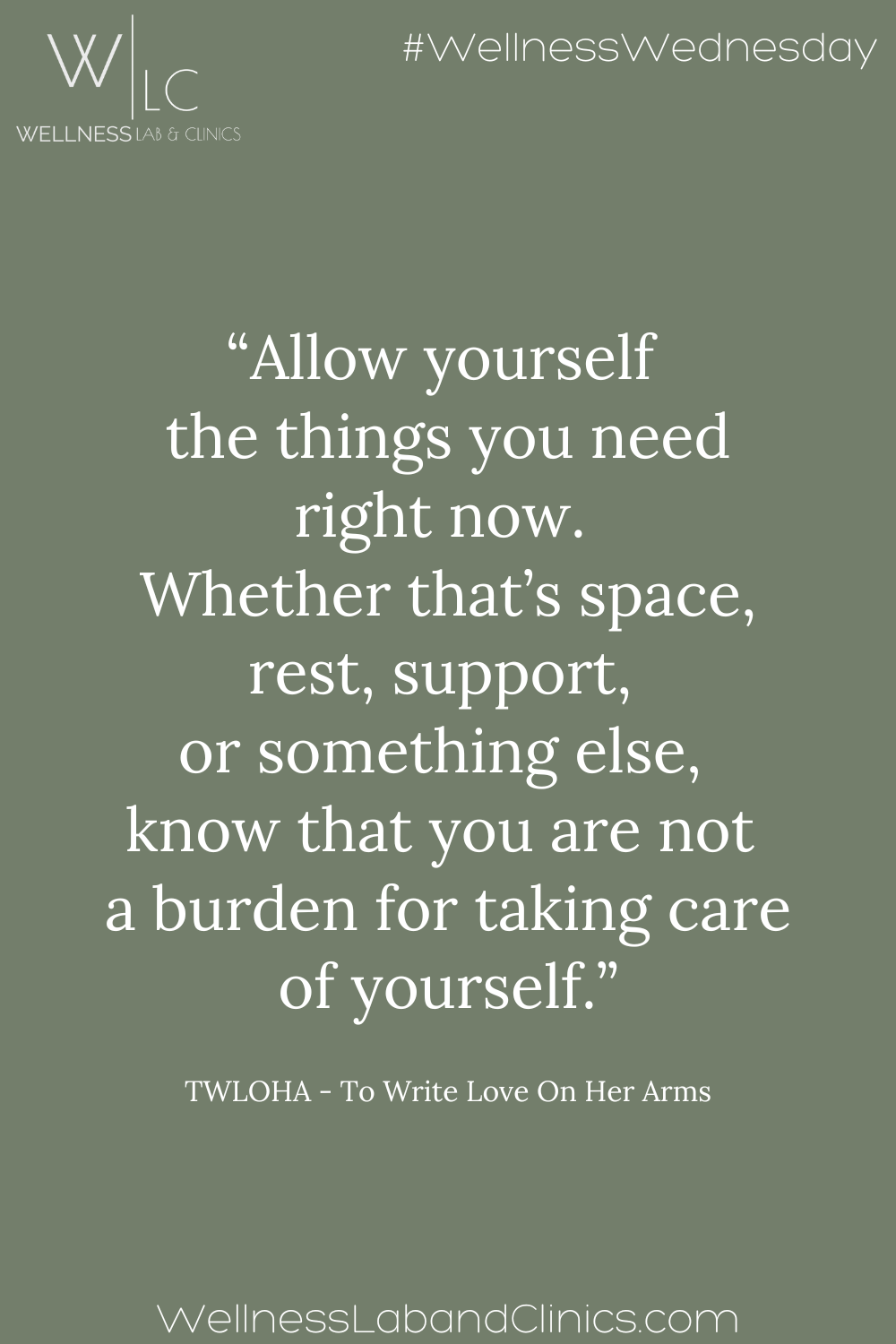 WELLNESS WEDNESDAY: Allow — Wellness Lab & Clinics
