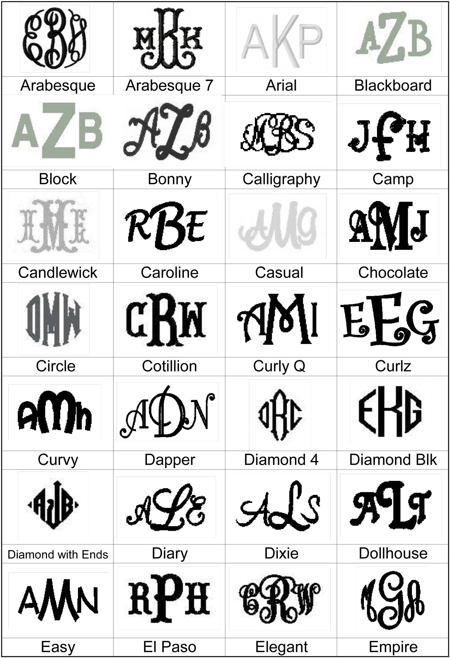 Monogram Font Names IUCN Water