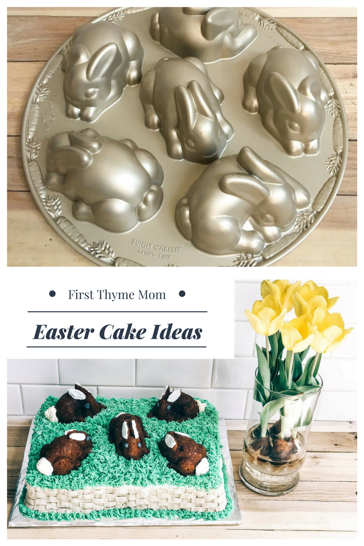 Easter Bunny Cake Decor — First Thyme Mom