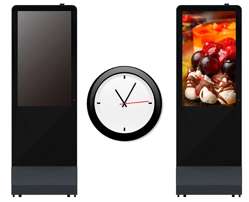 Movable Battery Powered Digital LCD Kiosk — Keewin Display