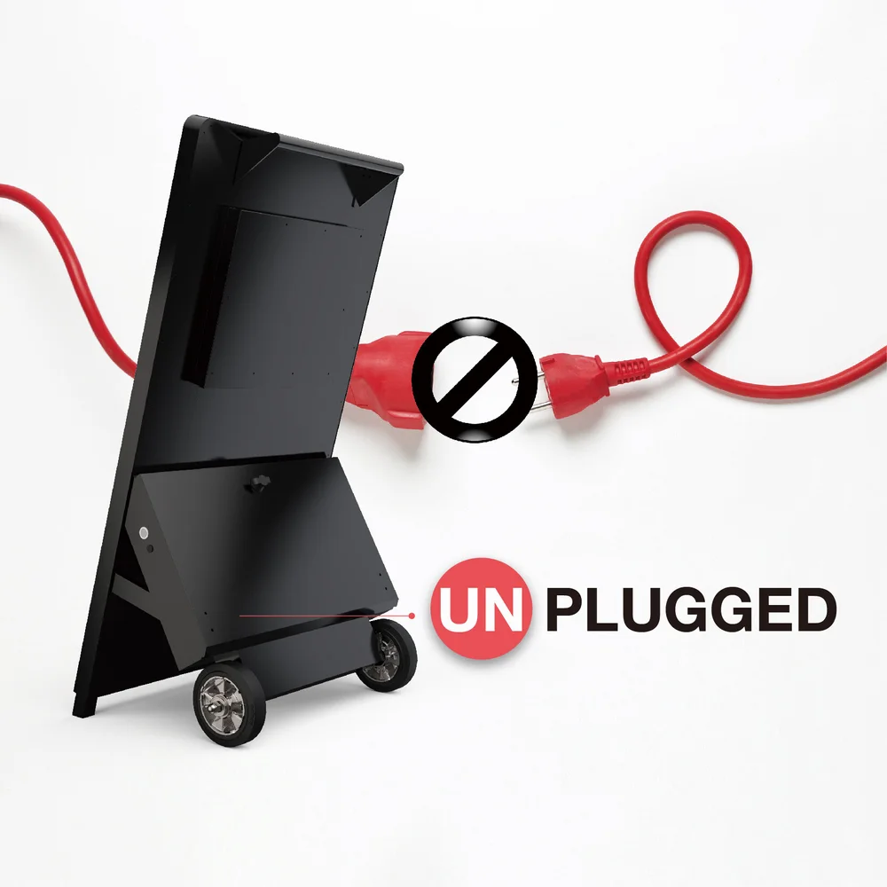 Movable Digital LCD Kiosk — Keewin Display