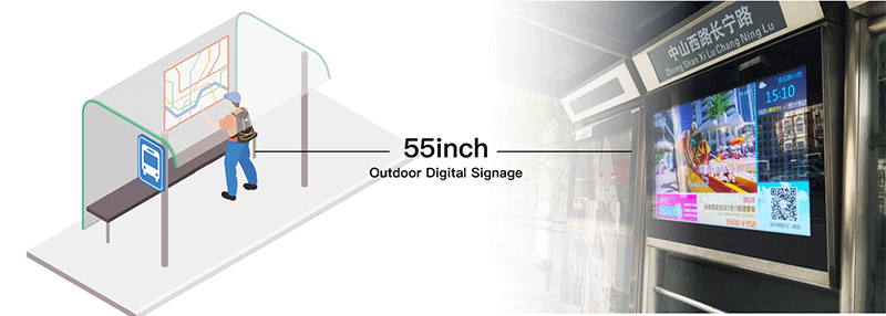 Digital Transit LCD Kiosk — Keewin Display