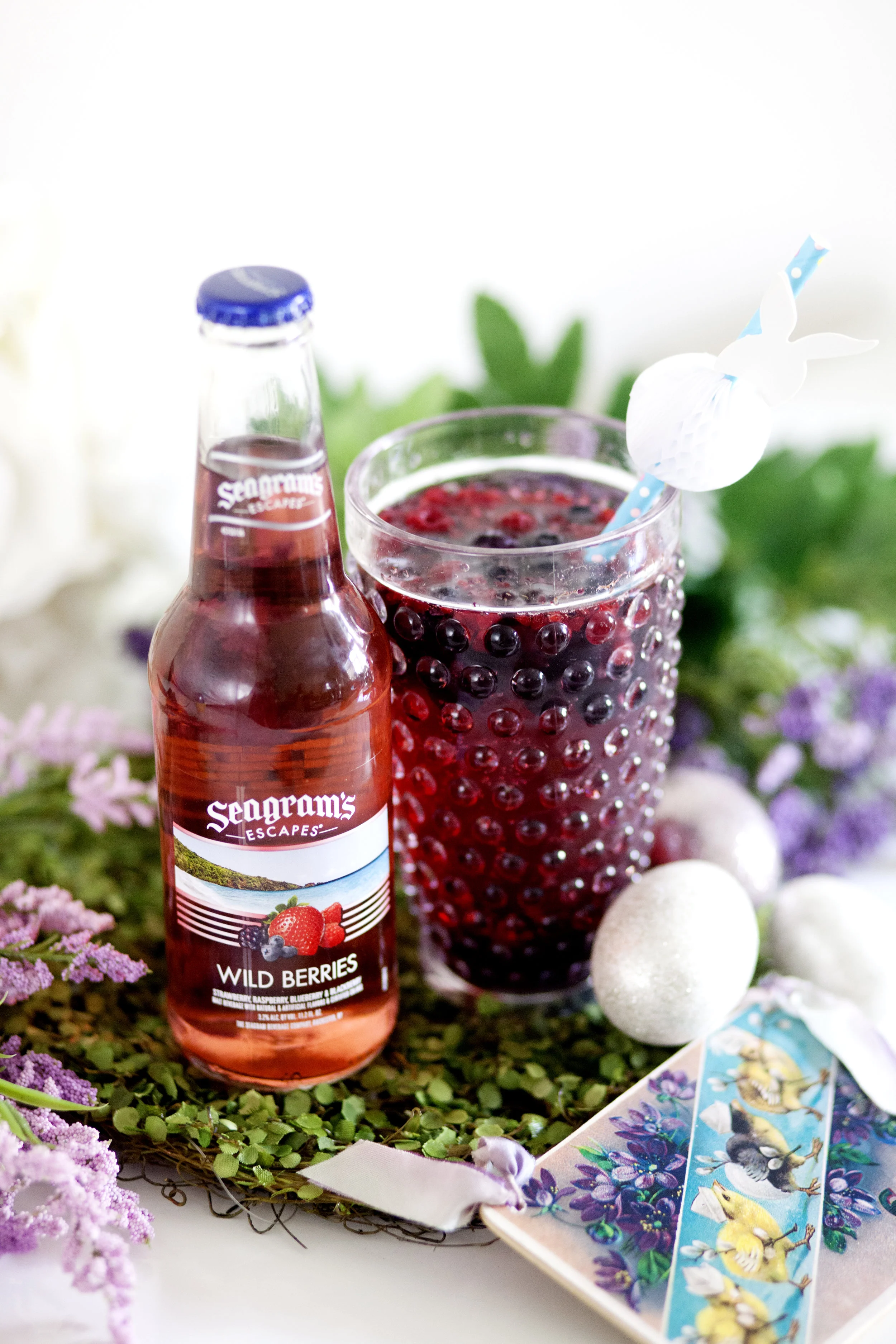 All Grown Up Easter Cocktail Basket with Seagram's Escapes — THE GILDED ...