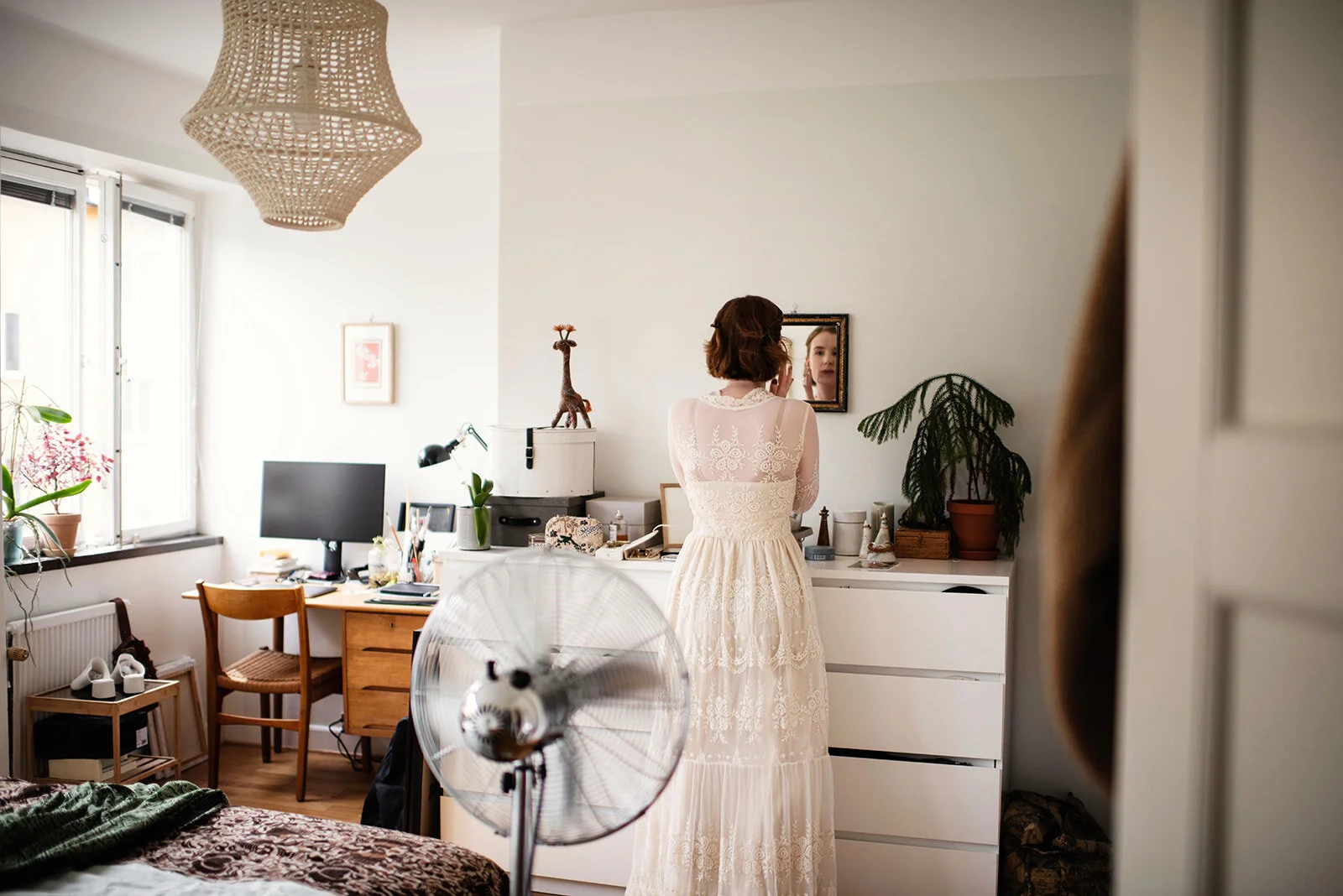 En kombination av trädgårdsbröllop och stadsbröllop: Malin + Alex