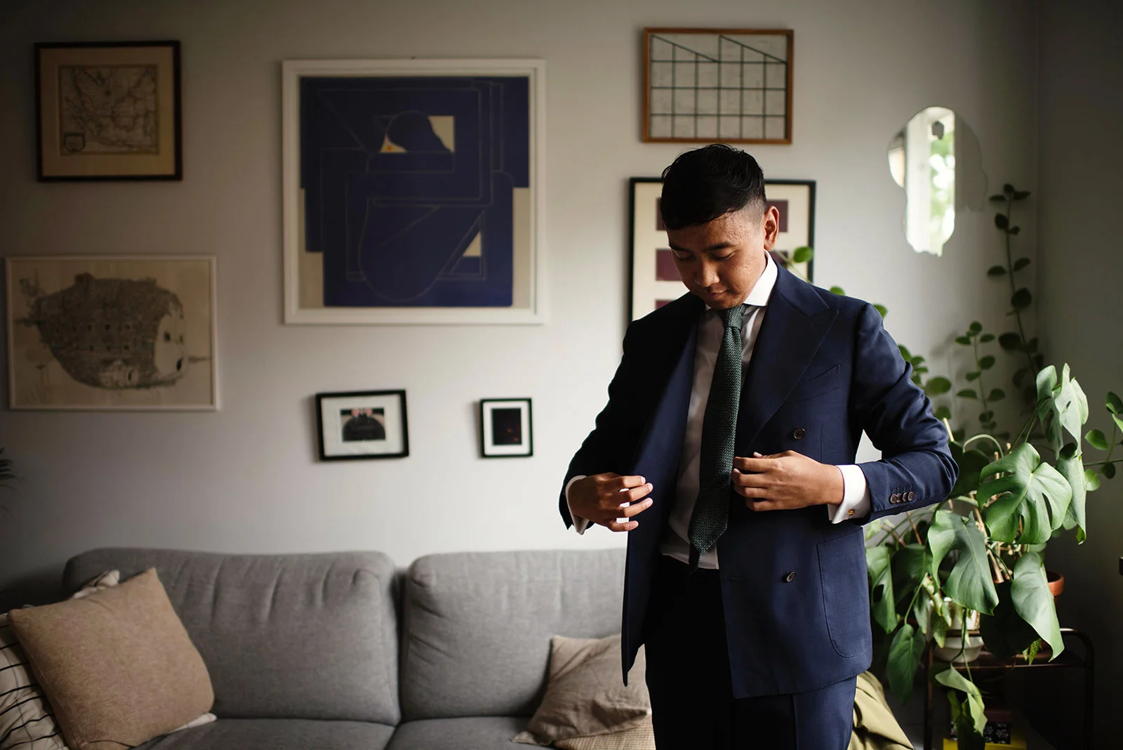 En kombination av trädgårdsbröllop och stadsbröllop: Malin + Alex