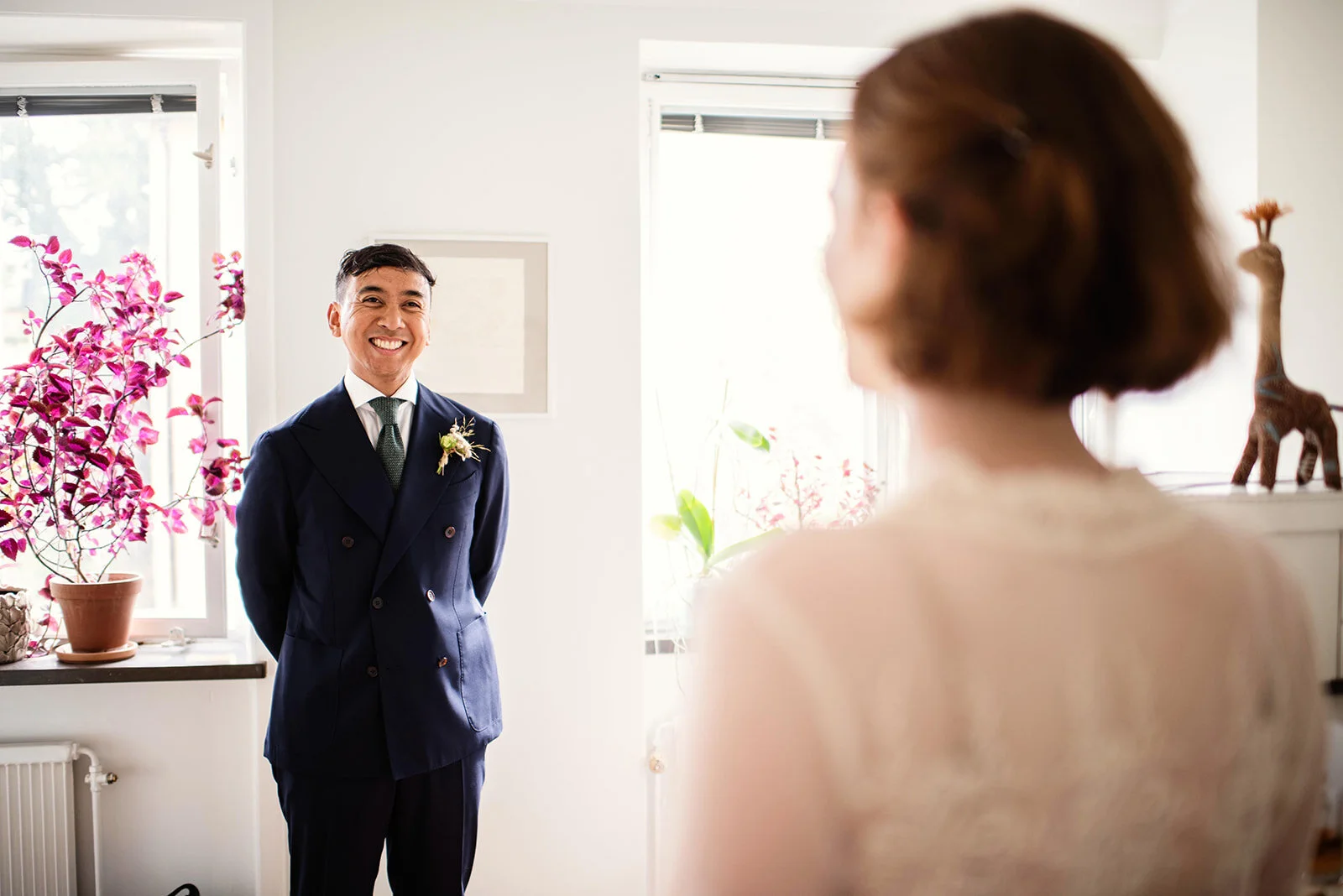 En kombination av trädgårdsbröllop och stadsbröllop: Malin + Alex