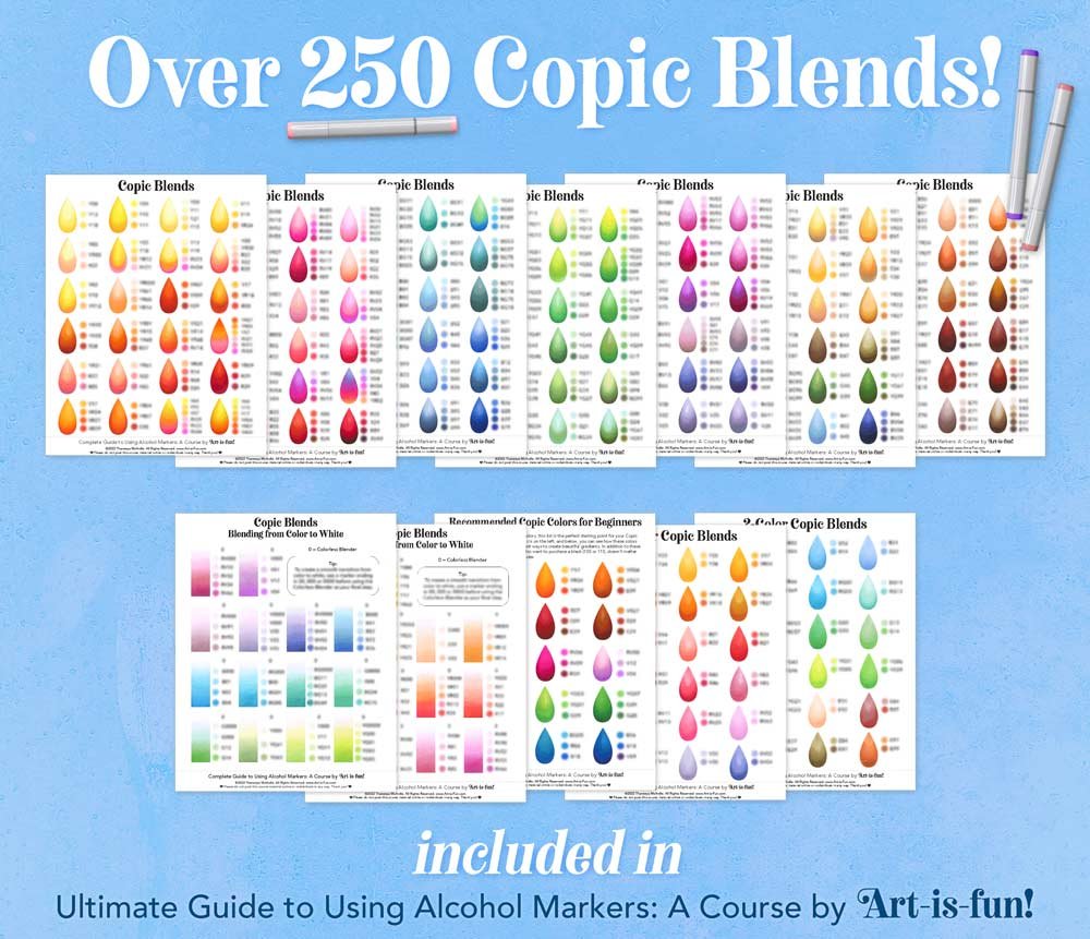 Ultimate Guide to Using Alcohol Markers: Learn Blending Techniques ...