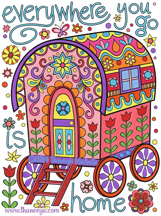 Whimsical Art: Cute Fun Colorful Paintings and Drawings by Thaneeya ...