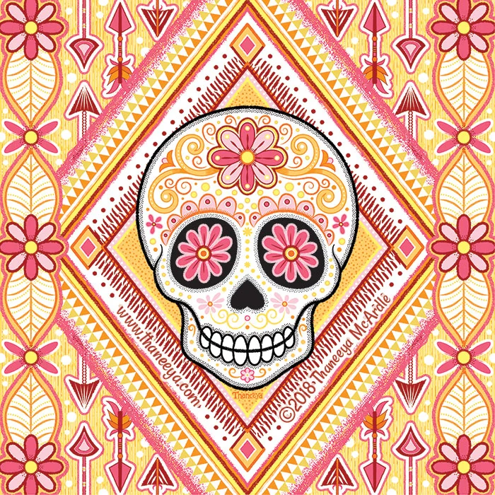 Sugar Skull Art: Colorful Day of the Dead Art by Thaneeya McArdle ...
