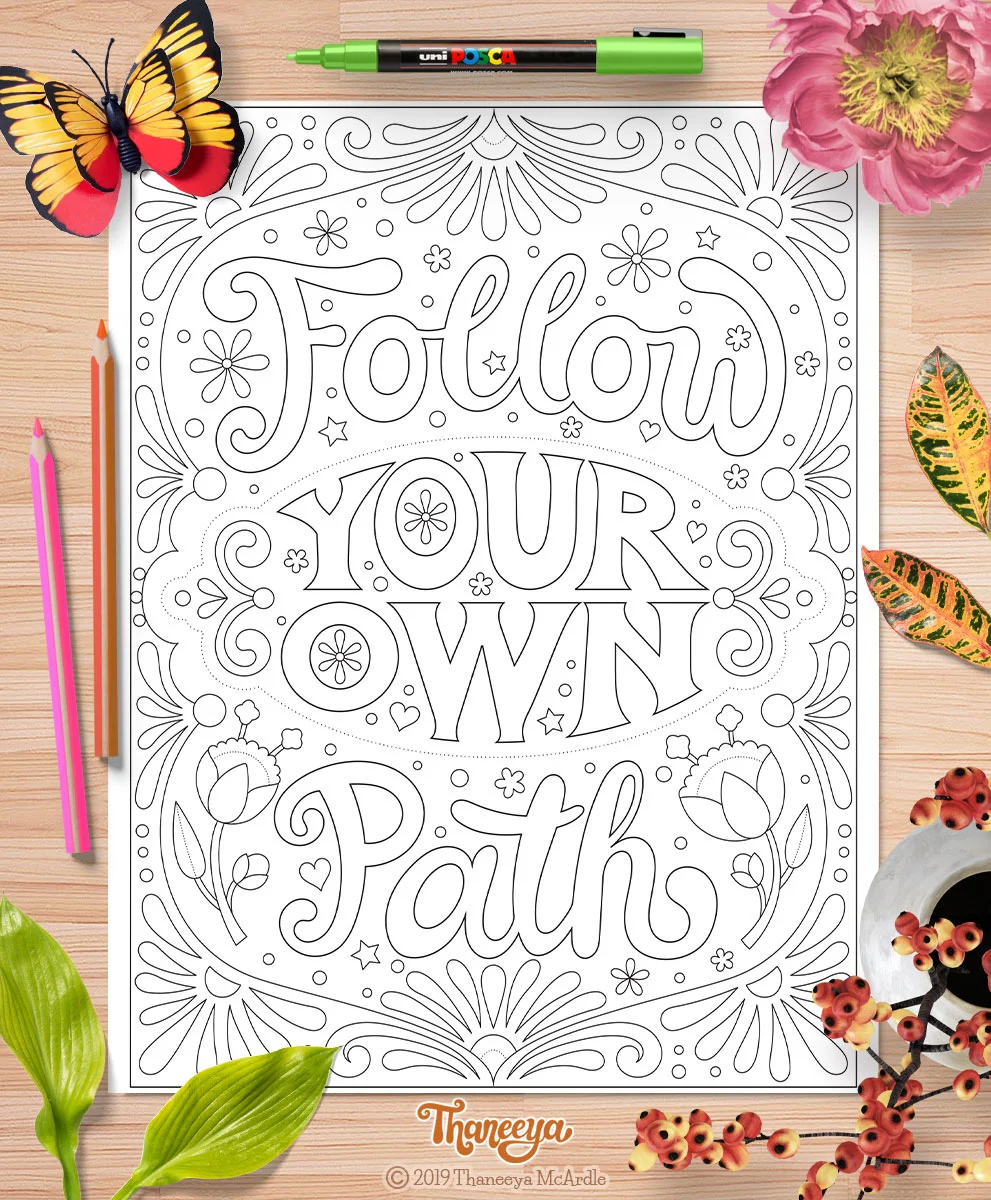 Live a Colorful Life Coloring Book by Thaneeya McArdle — Thaneeya.com