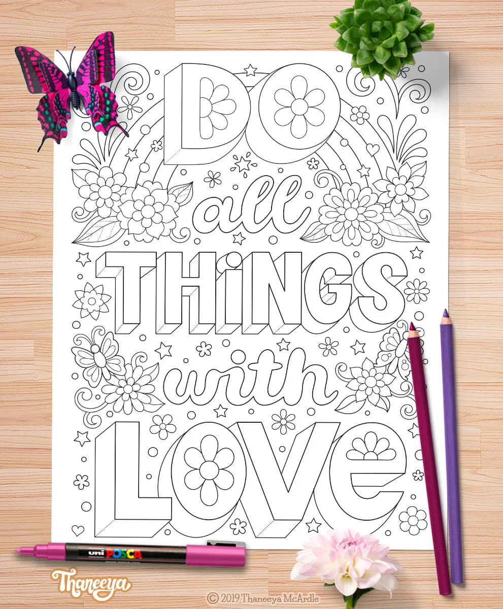 Live a Colorful Life Coloring Book by Thaneeya McArdle — Thaneeya.com