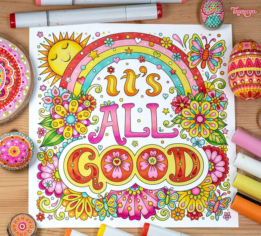 Live a Colorful Life Coloring Book by Thaneeya McArdle — Thaneeya.com