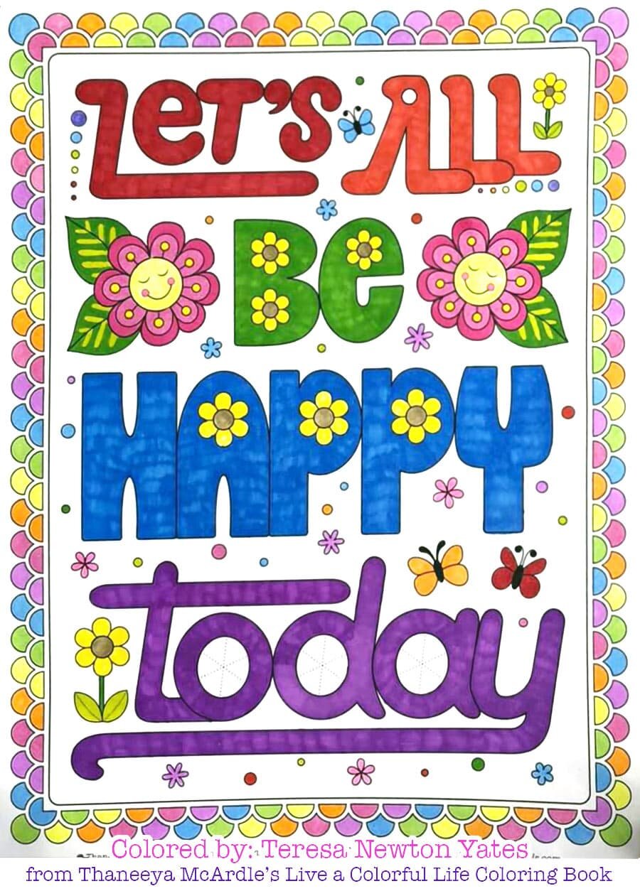 Live a Colorful Life Coloring Book by Thaneeya McArdle — Thaneeya.com