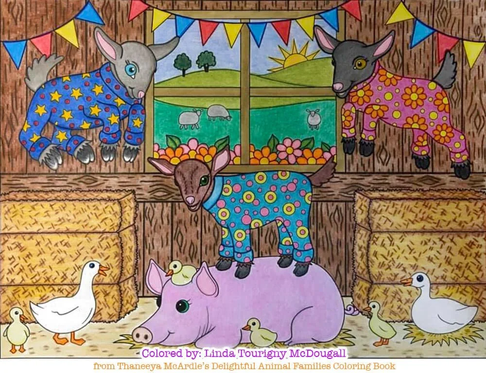 Delightful Animal Families Coloring Book by Thaneeya McArdle — Thaneeya.com