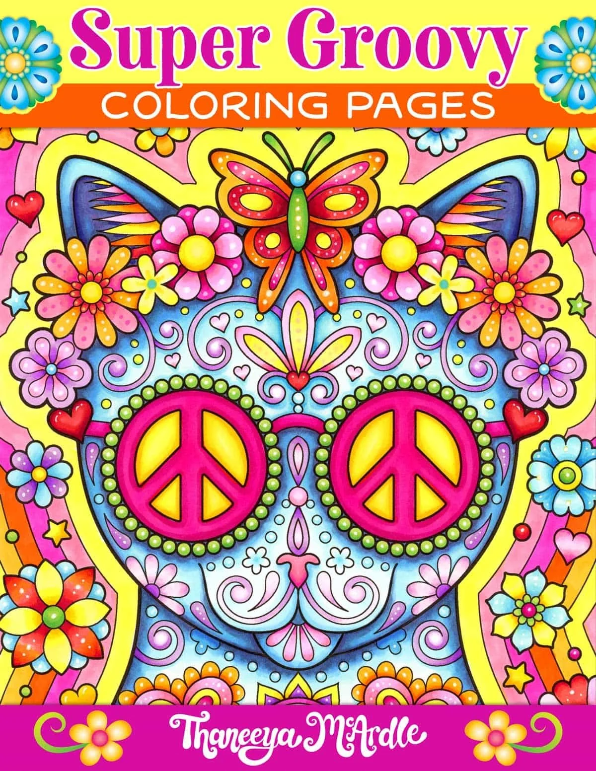 Super Groovy Coloring Pages - Set of 23 Printable Coloring Pages for ...