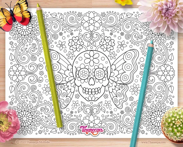 Ultimate Day of the Dead Coloring Book by Thaneeya McArdle — Thaneeya.com