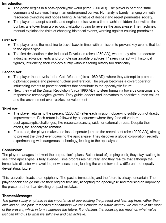 Game Writing — David Jagneaux