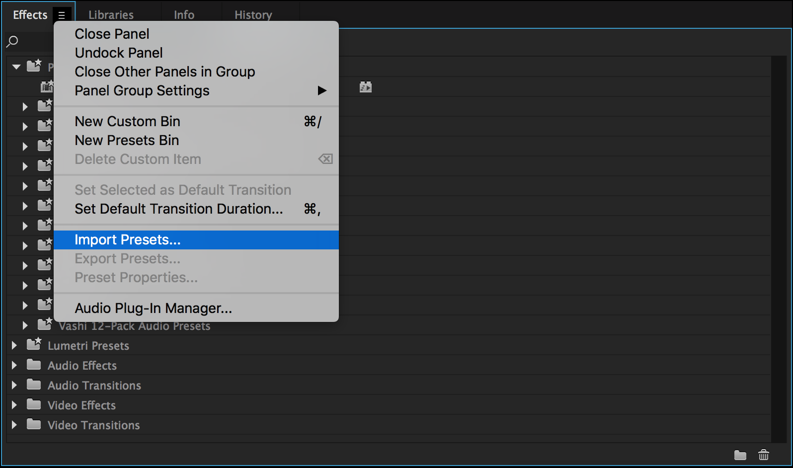 How to Create, Modify, Share, and Organize Effect Presets in Premiere ... How to Create, Modify, Share, and Organize Effect Presets in Premiere ...