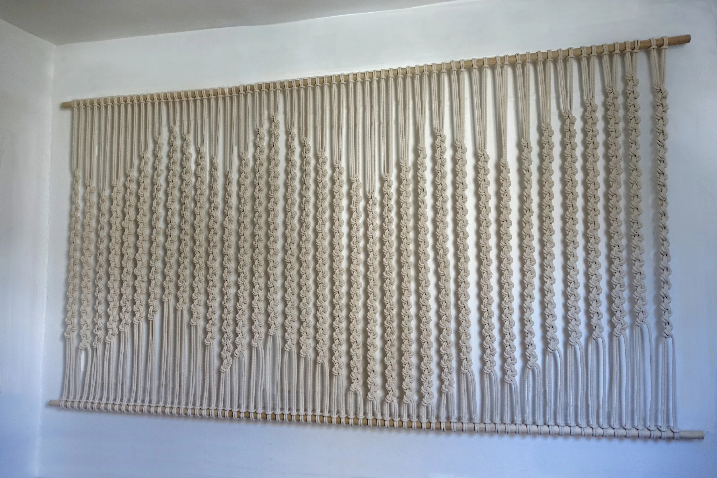 Rope Room Divider Screen Extra Large Macrame Wall Hanging Custom Hand ...
