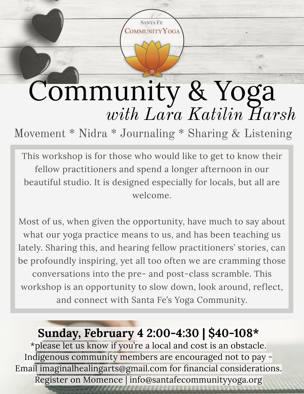 events calendar — Santa Fe Community Yoga Center