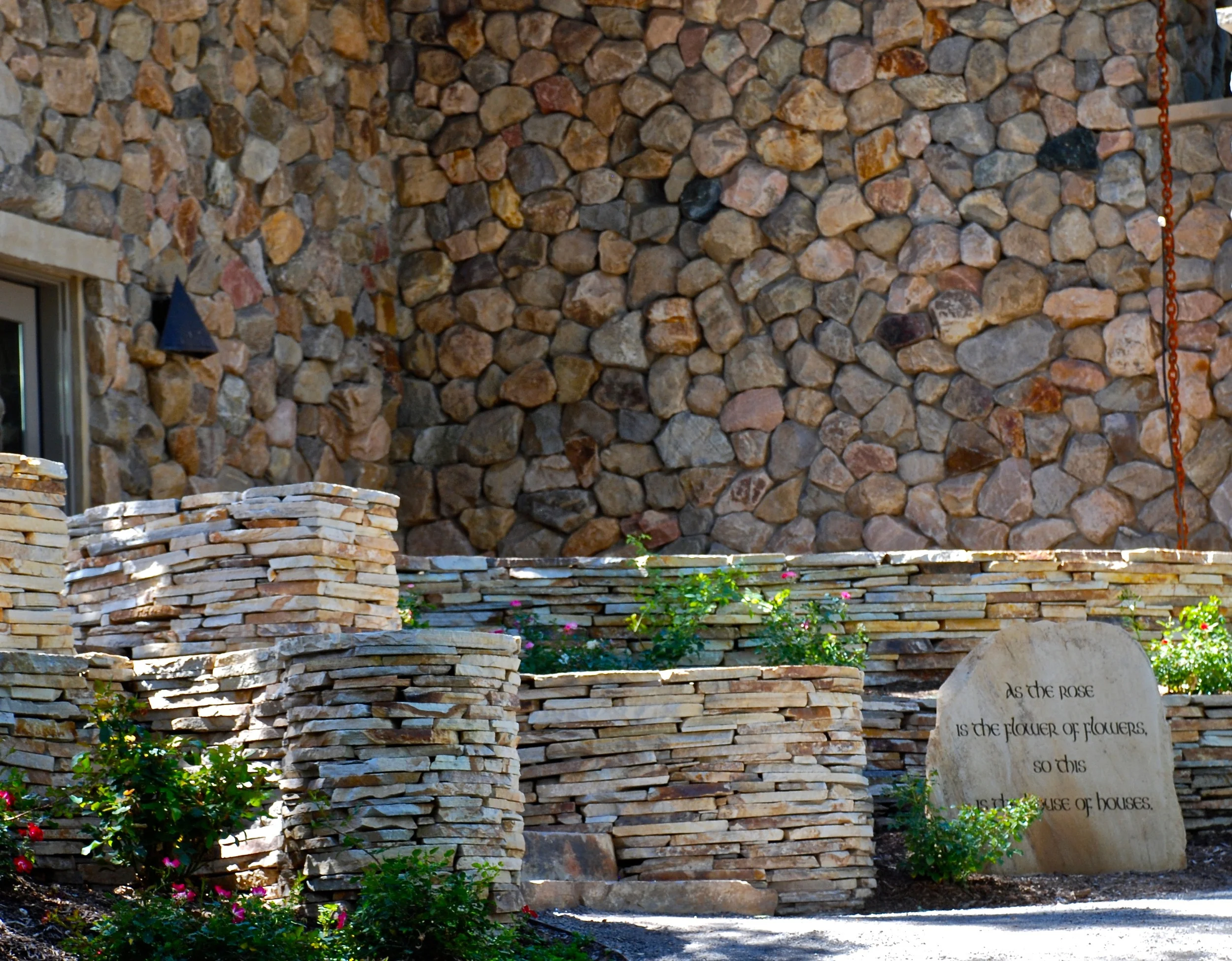 Entry Stone Wall