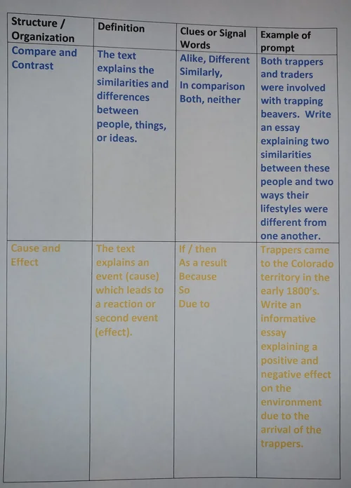 Write Now Right Now-The Blog-Informational Writing, Text Structures and ...
