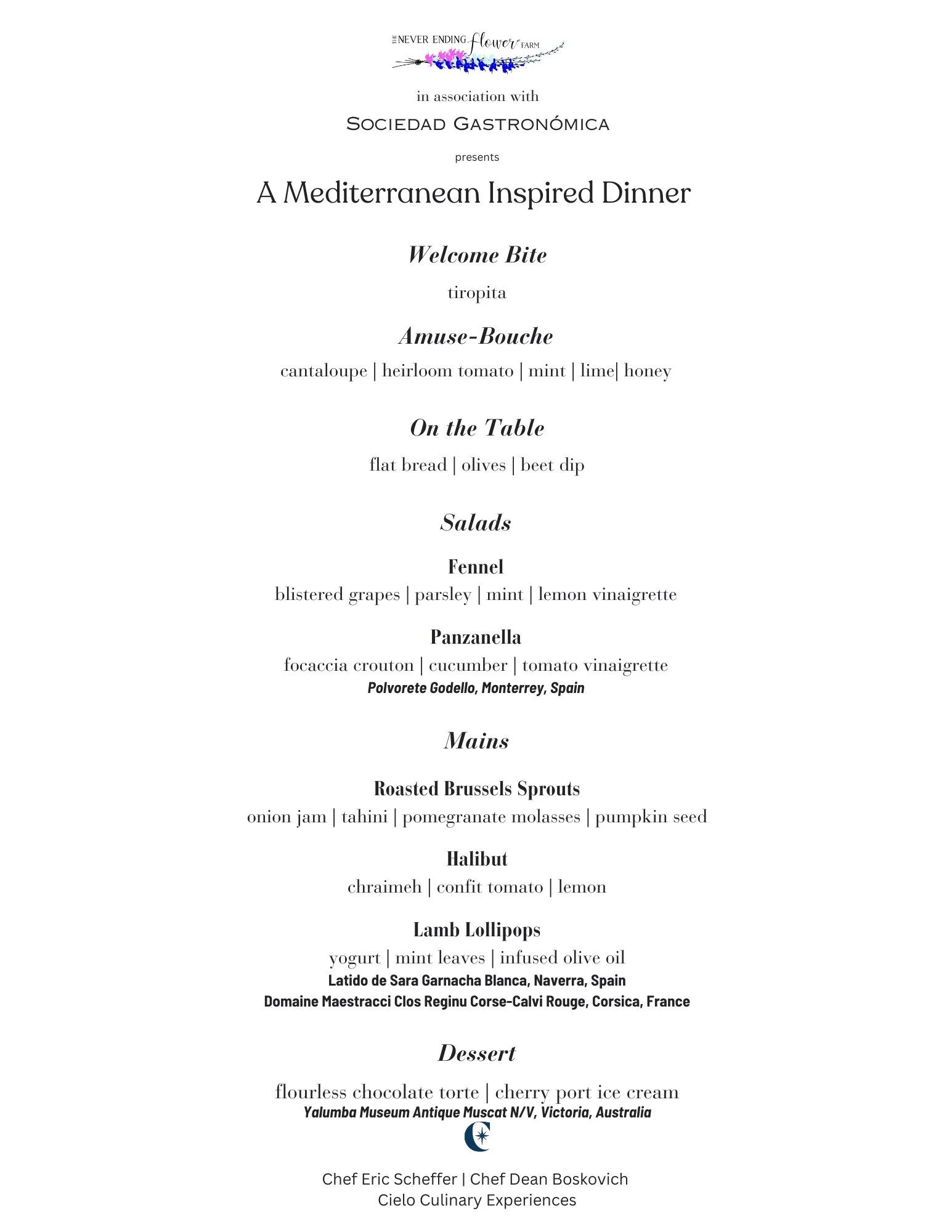 Supper Club — The Never Ending Flower Farm