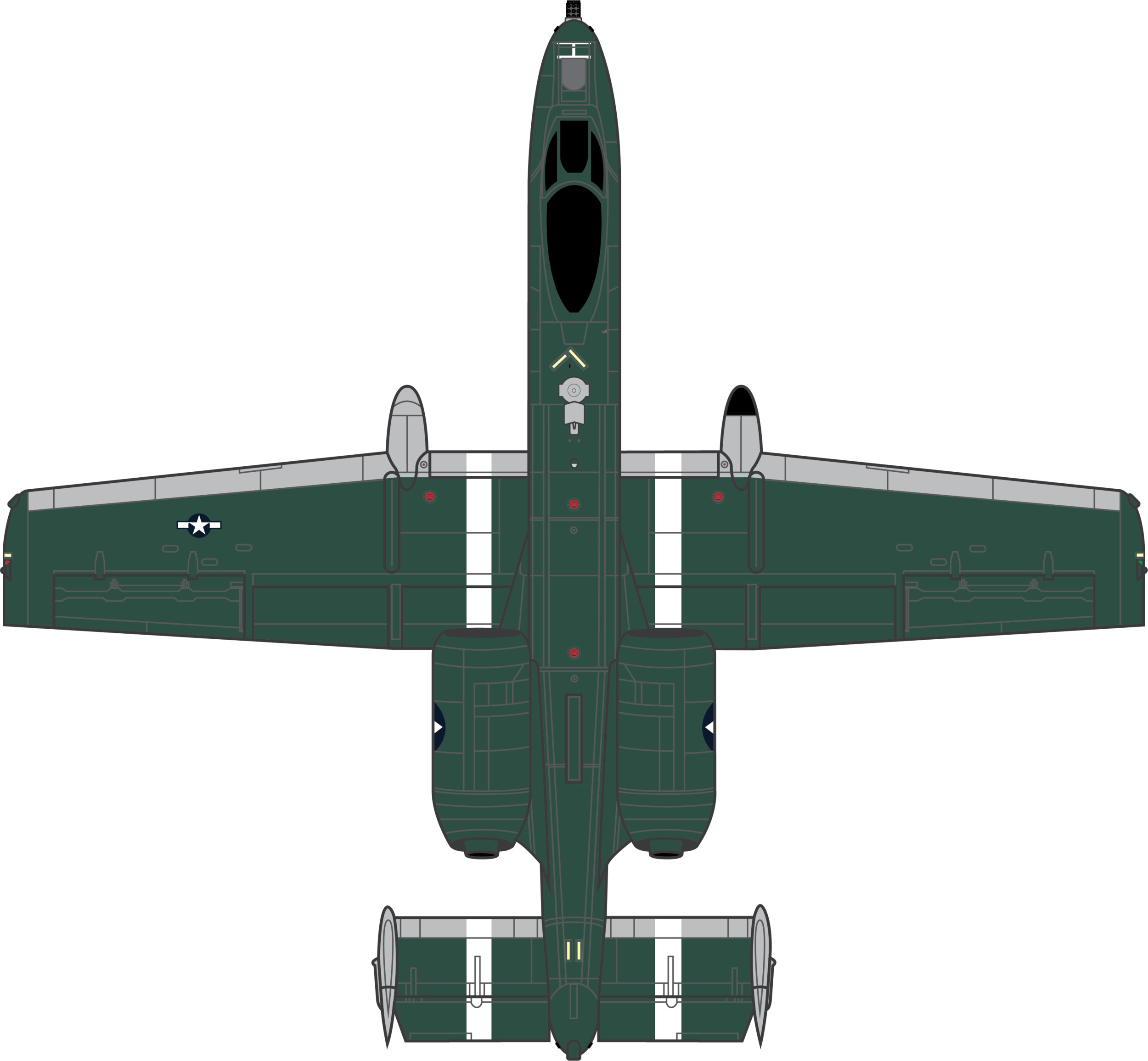 A 10 Warthog Top View