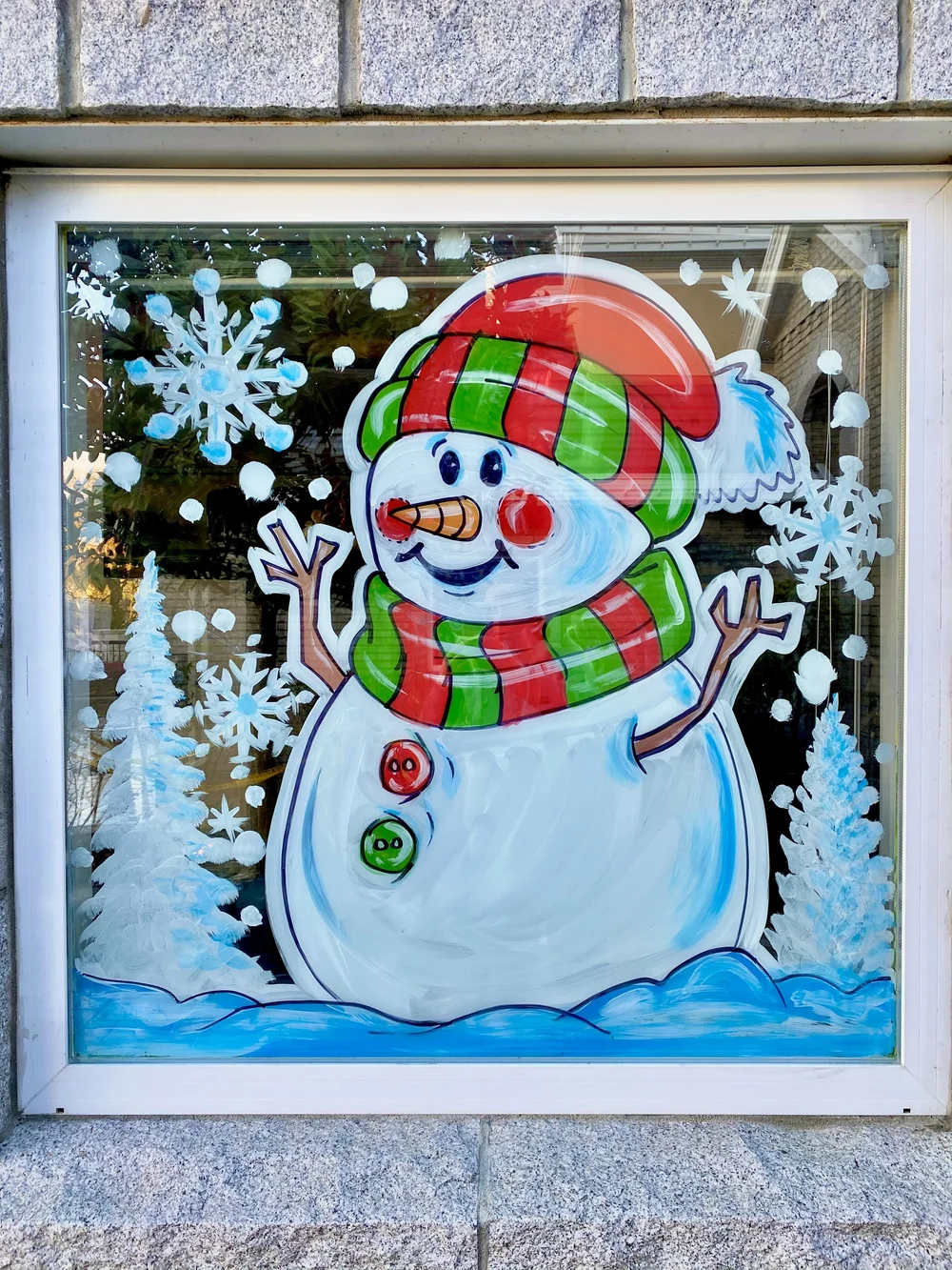 Christmas Window Painting — Artistic Flair