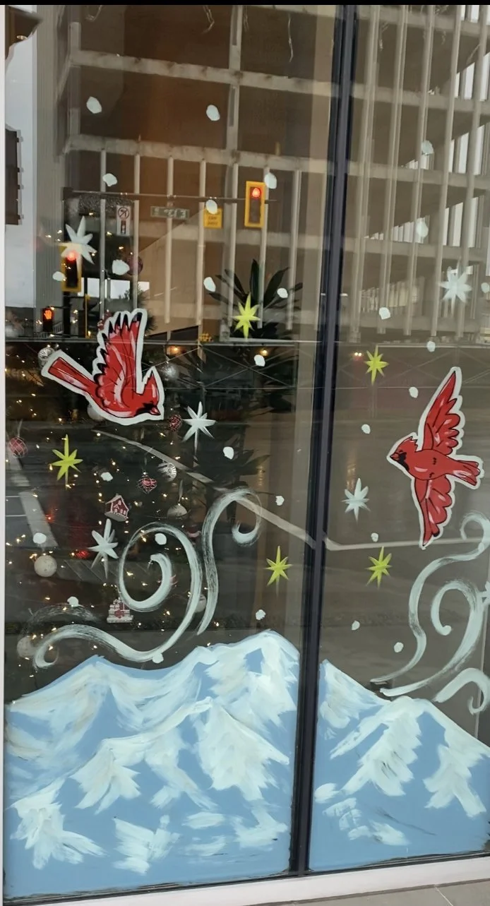 Christmas Window Painting — Artistic Flair