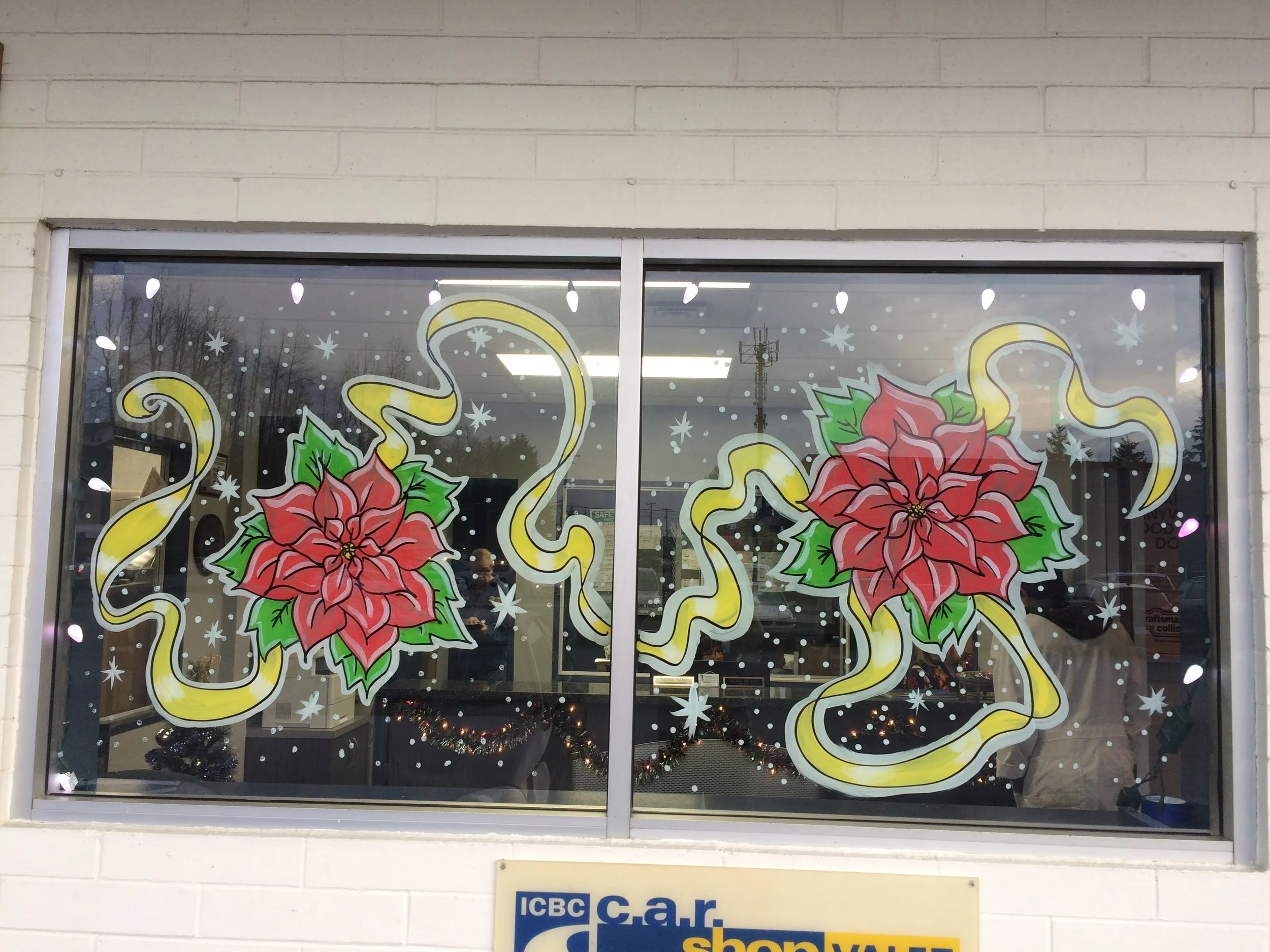 Christmas Window Painting — Artistic Flair