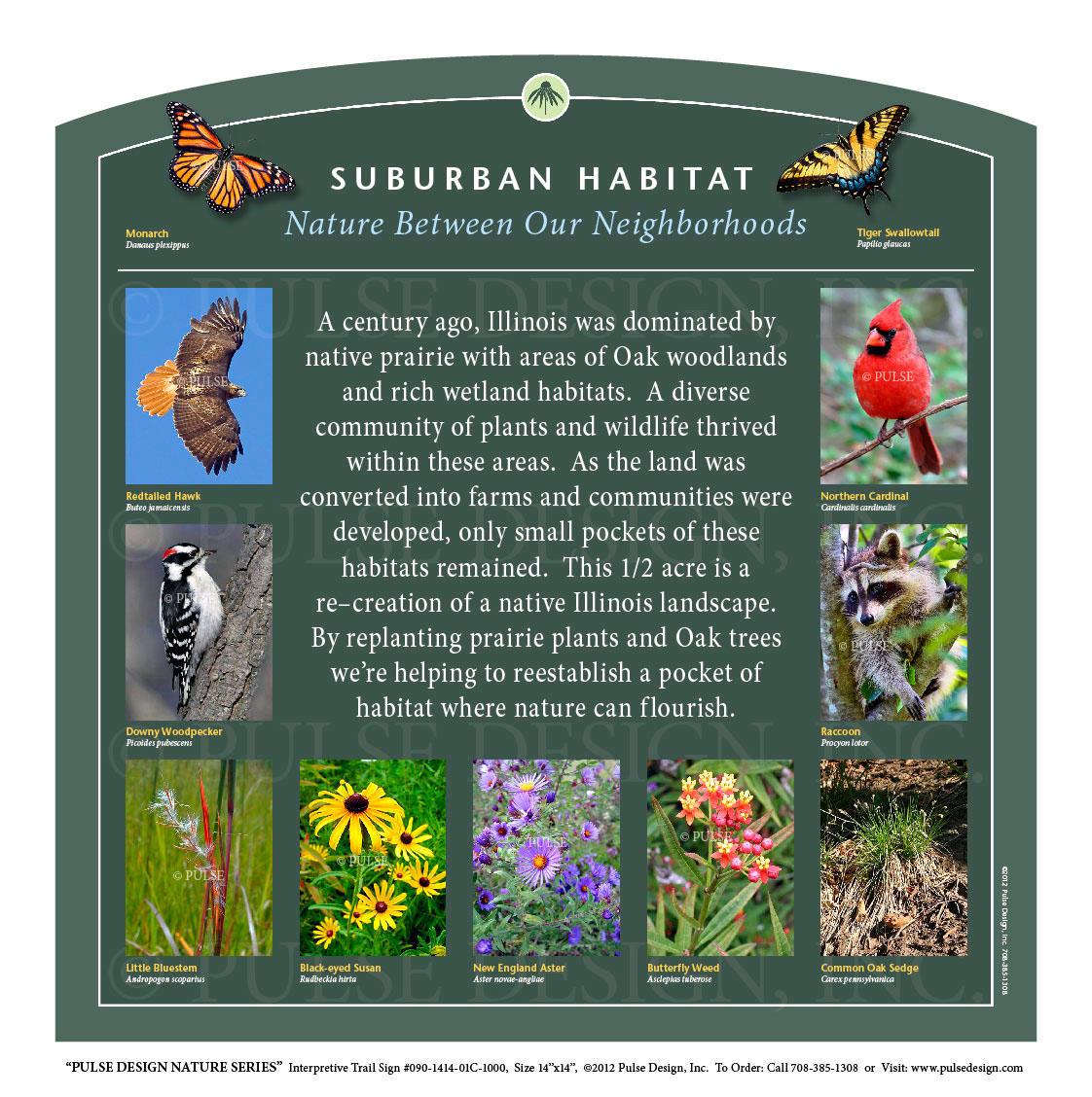 Outdoor Interpretive Signs Parks & Urban Habitat Nature Conservation ...