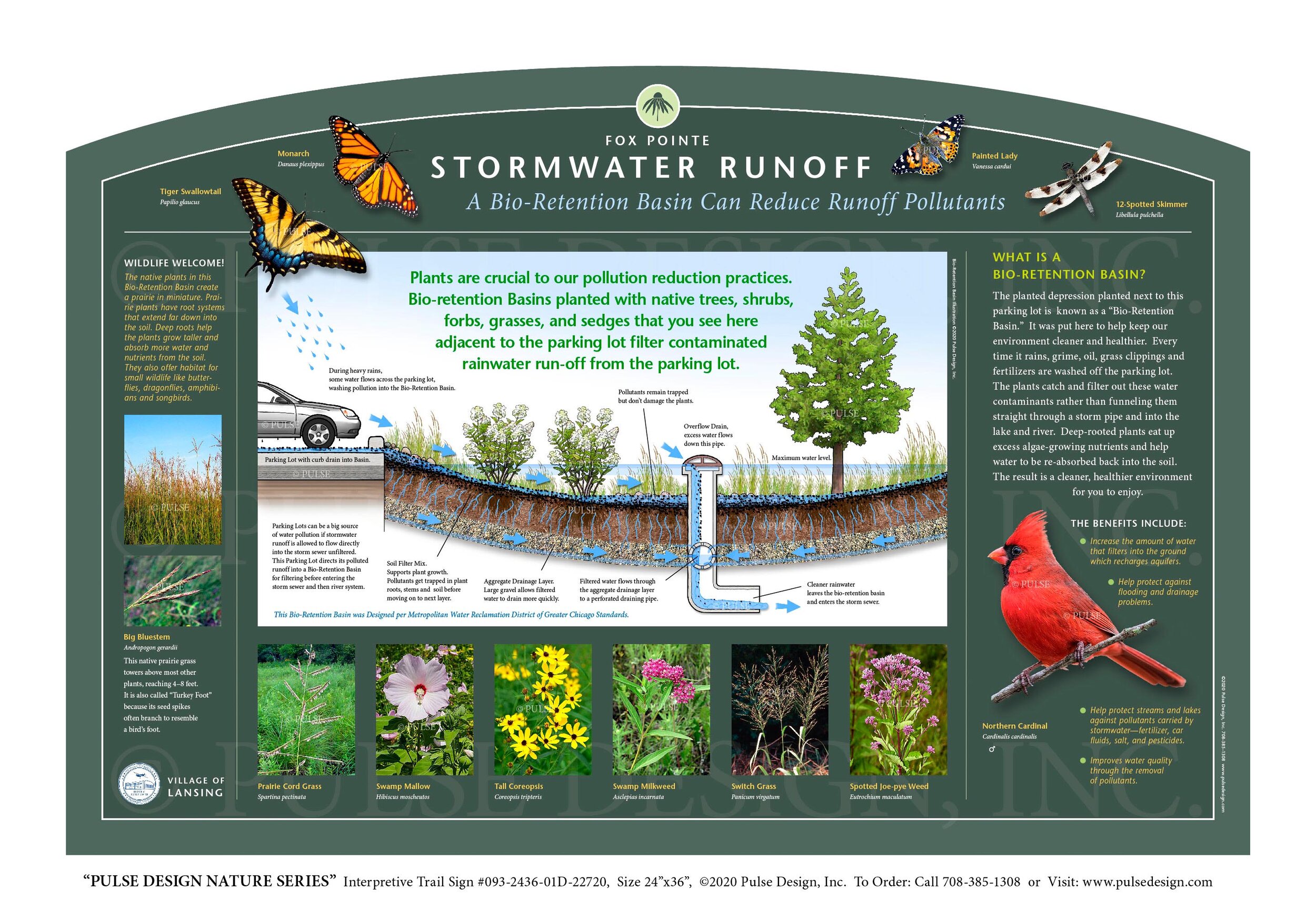 Outdoor Interpretive Signs Stormwater Management Runoff Pollution ...