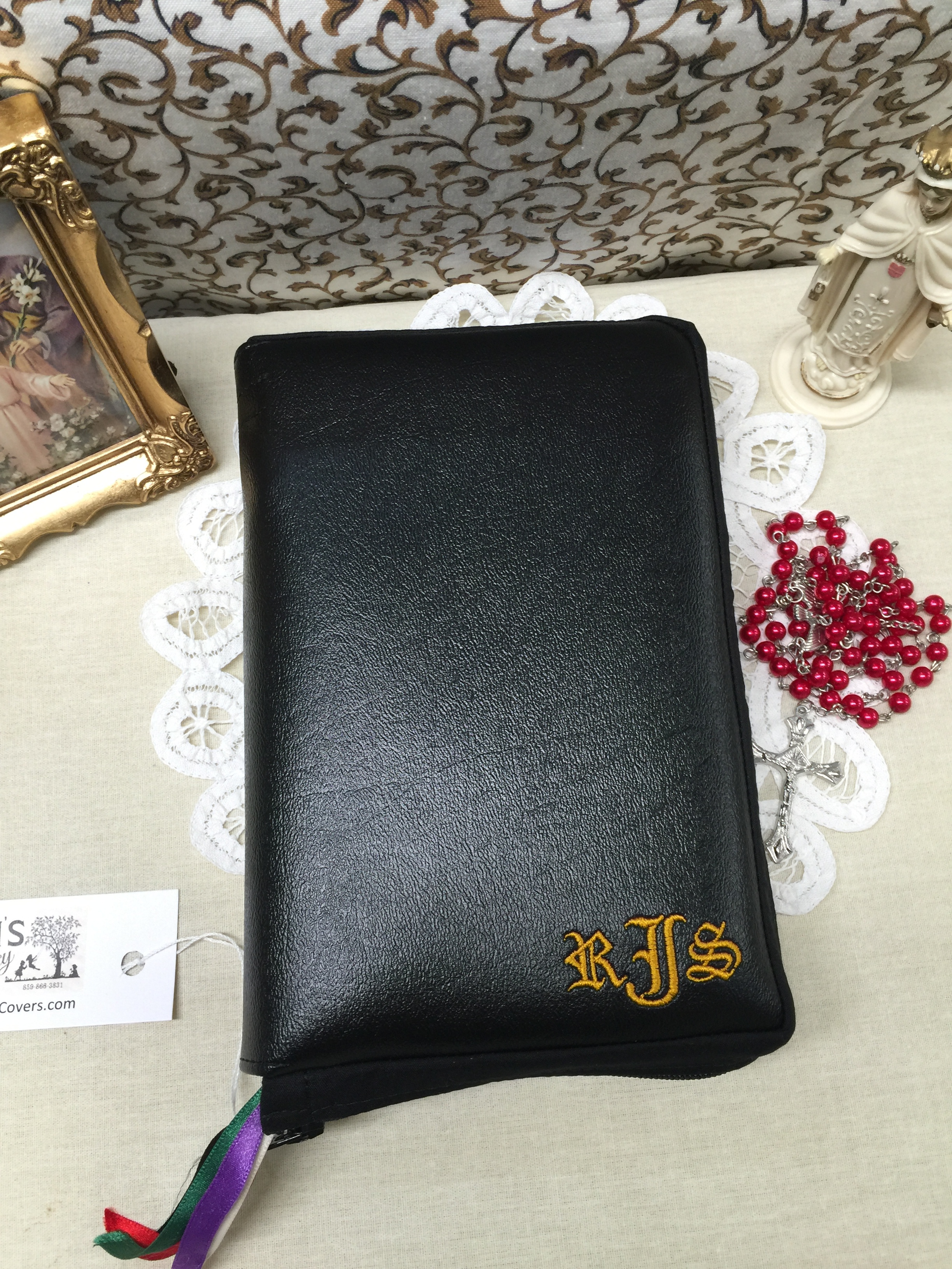 UPGRADE - Add Name, Initials or Phrase — Custom Missal & Breviary Covers