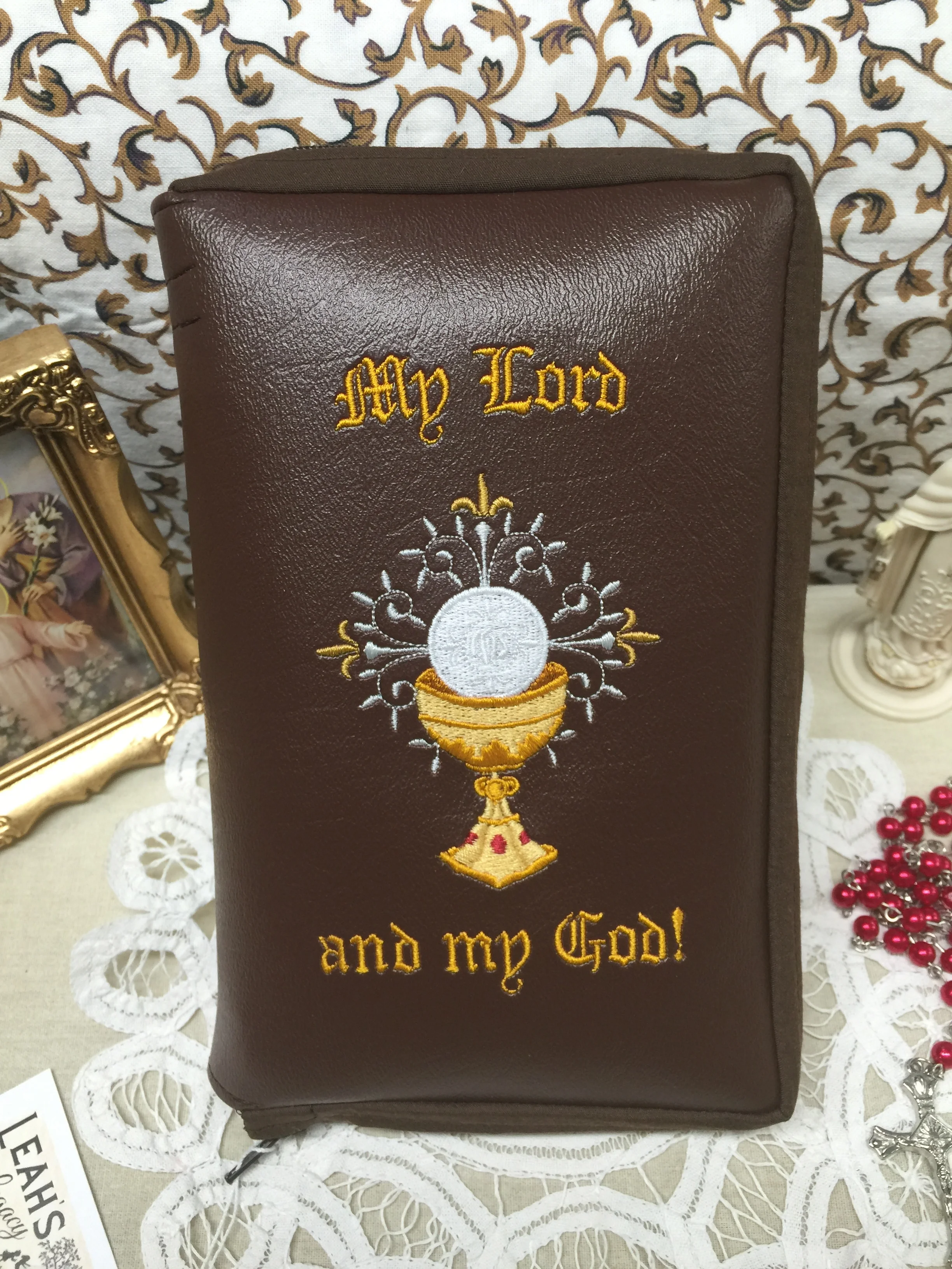 Adorned Eucharist Missal Cover — Custom Missal & Breviary Covers