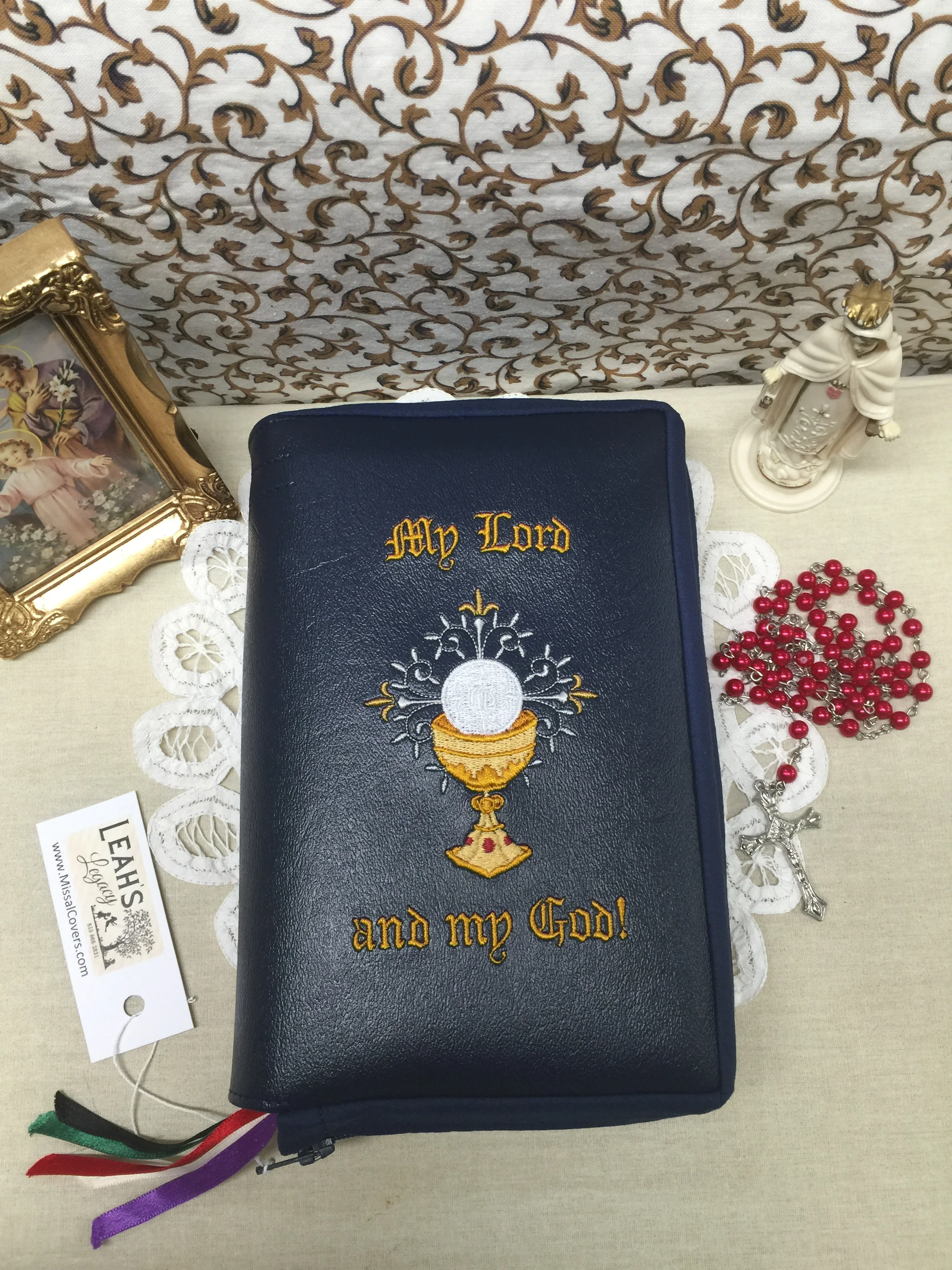 Adorned Eucharist Missal Cover — Custom Missal & Breviary Covers