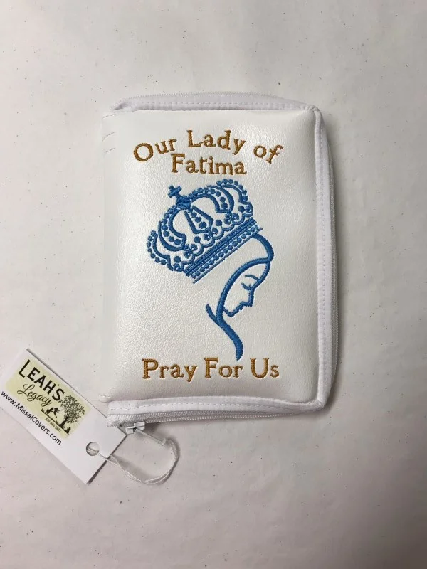 Our Lady of Fatima Missal Cover — Custom Missal & Breviary Covers