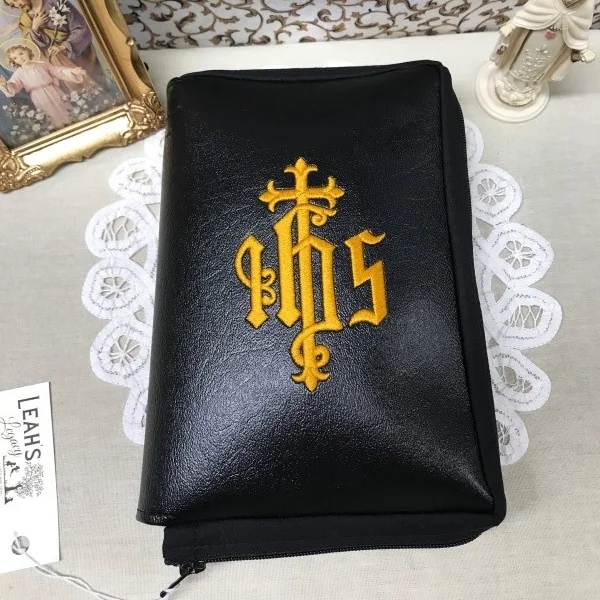 Pious IHS Missal Cover — Custom Missal & Breviary Covers