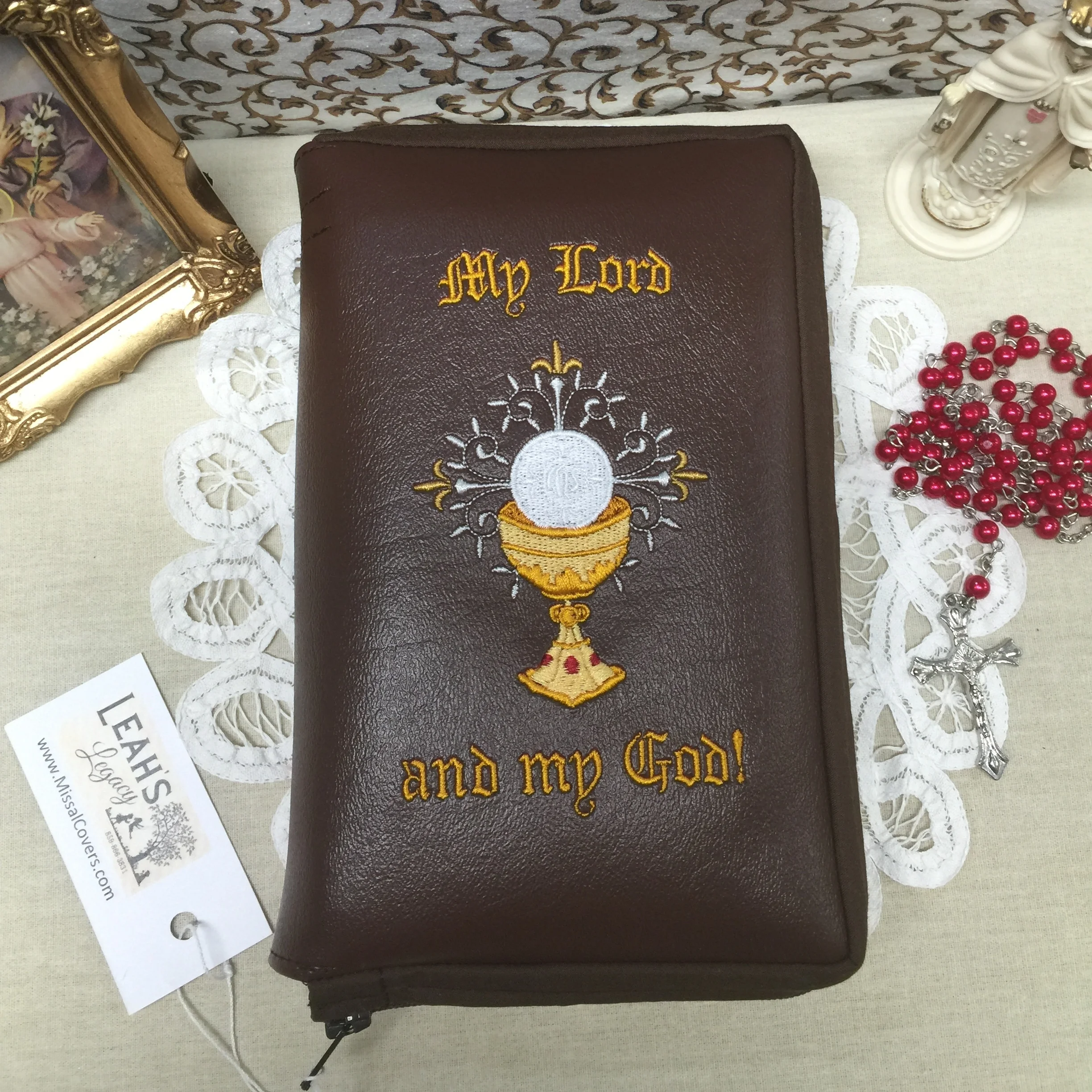 Adorned Eucharist Missal Cover — Custom Missal & Breviary Covers