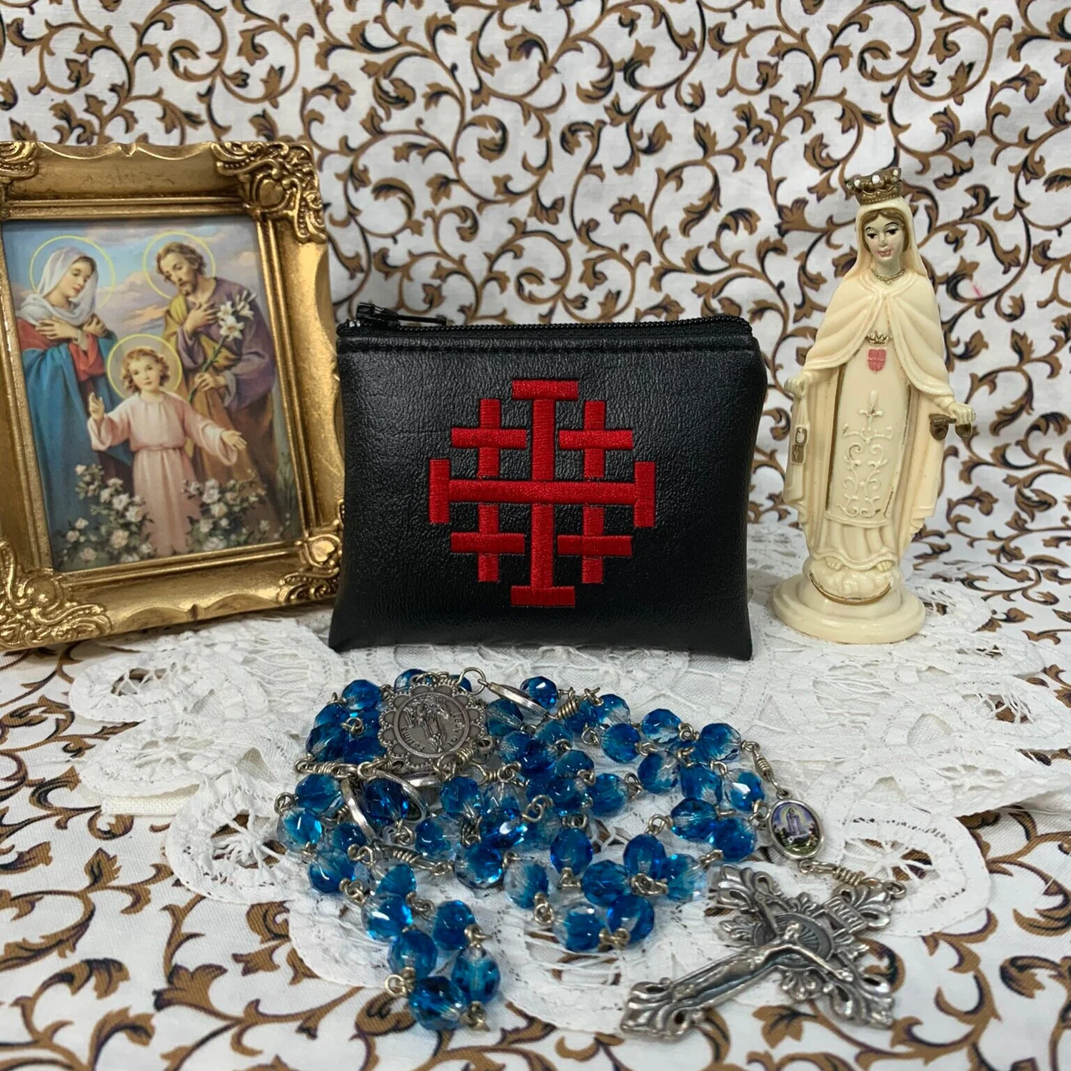 Cross Designs With Rosary