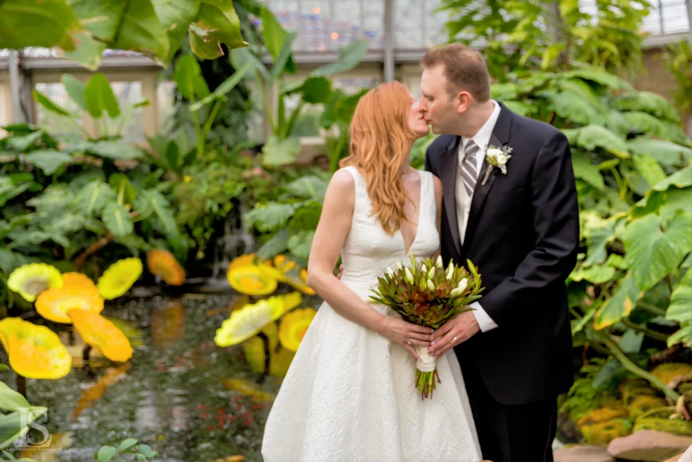Tom and Emily's wedding at Garfield park conservitory — Strawhorn ...