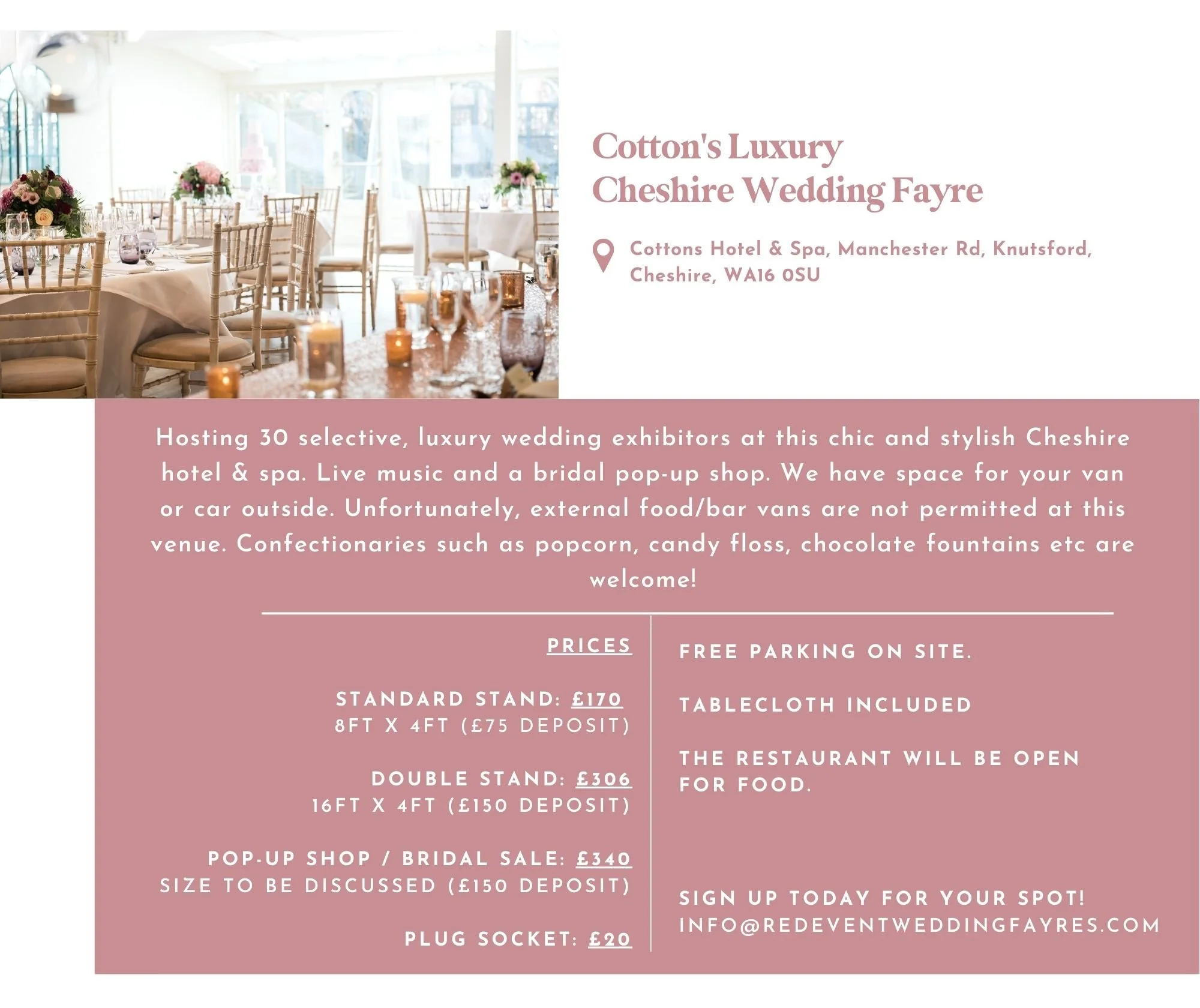 Venue Wedding Fayres — Red Event Online Wedding Planning & Fayres
