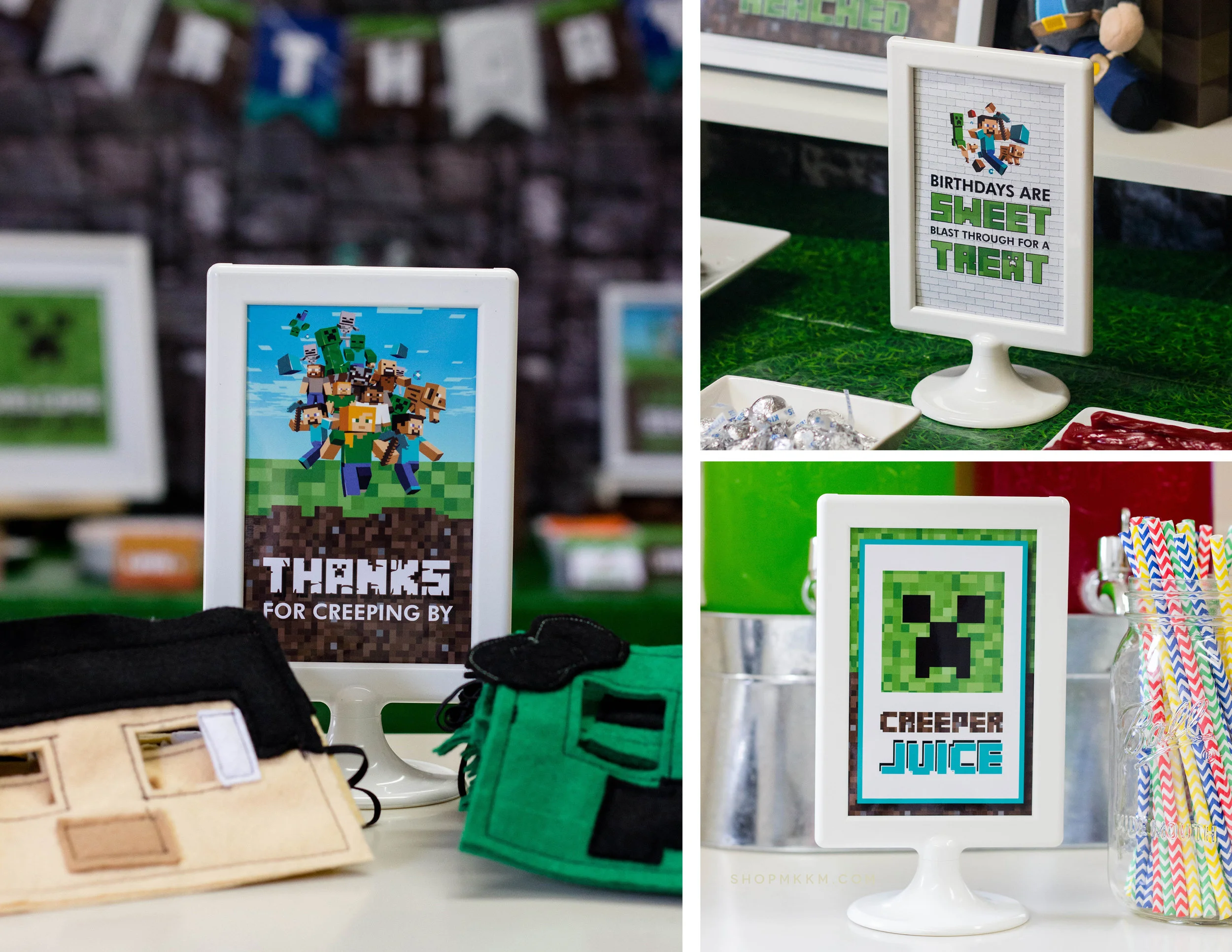 MineCraft Party Planning and Free Printables — Merry + Grace Design Co.
