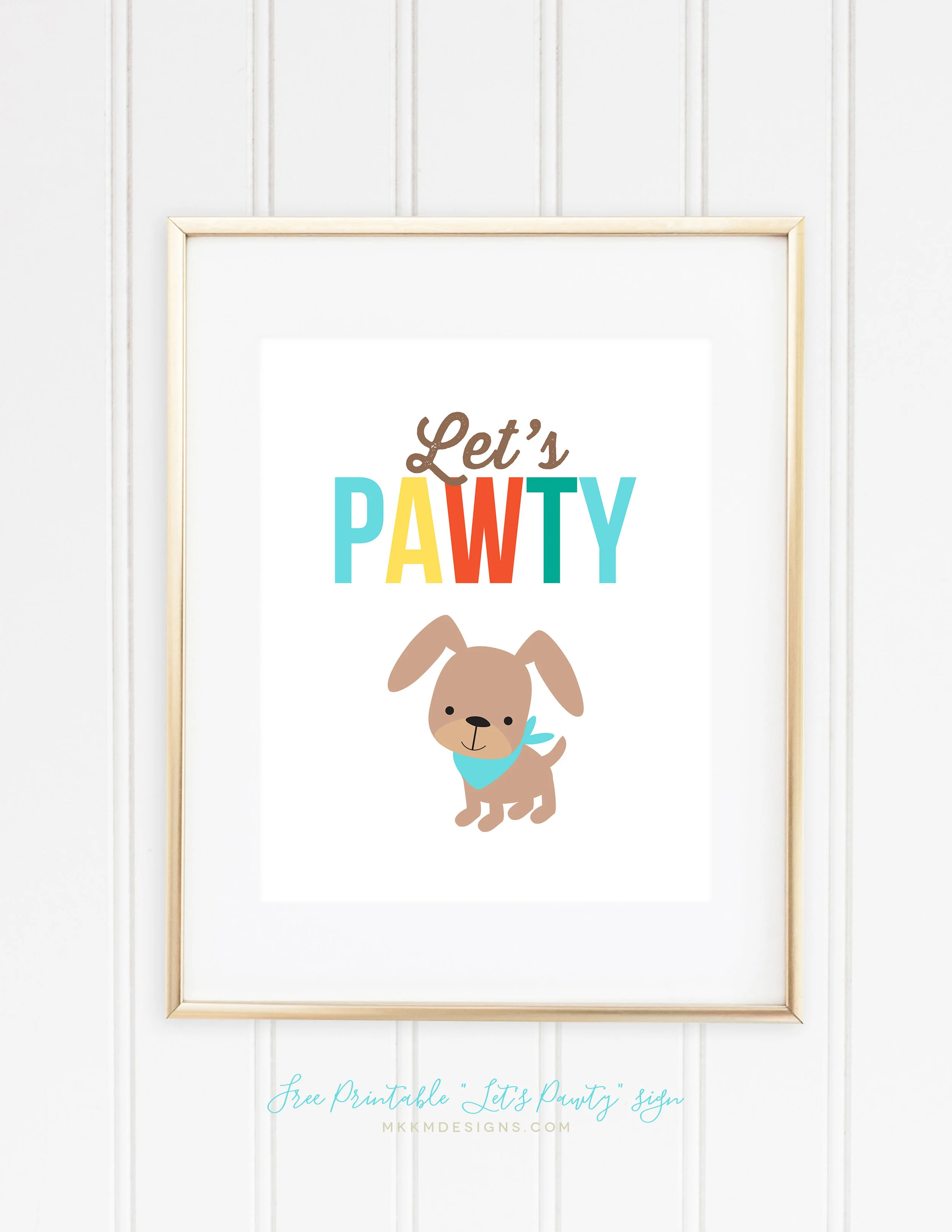 Lets Pawty! Puppy Party Ideas and Free Printables — Merry + Grace ...
