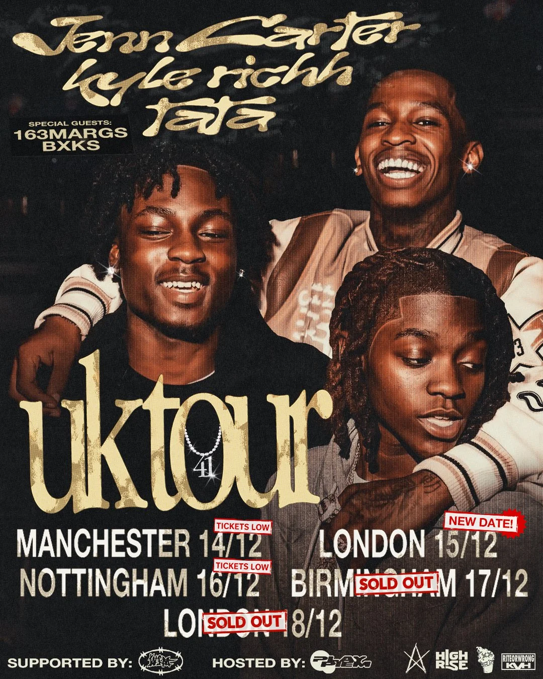 Jenn Carter, Kyle Richh, Tata x Aux (New London Show ) With 163Margs ...