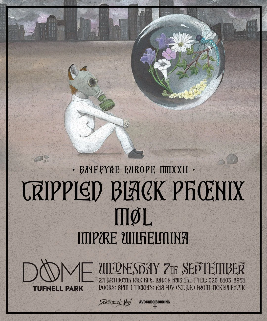 CRIPPLED BLACK PHOENIX — The Dome London