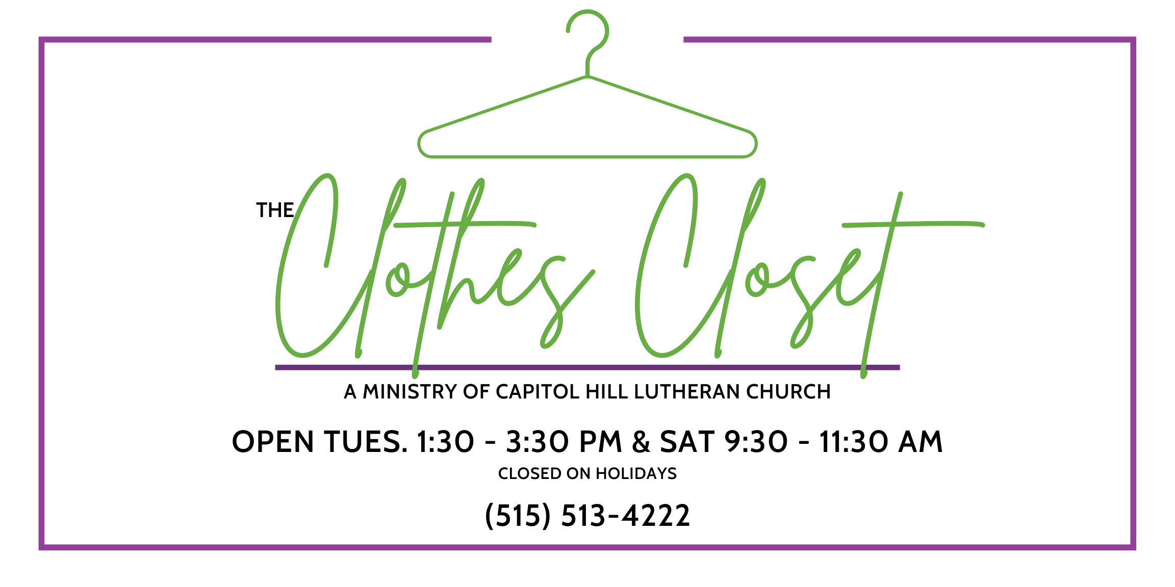 The Clothes Closet — Capitol Hill Lutheran Church