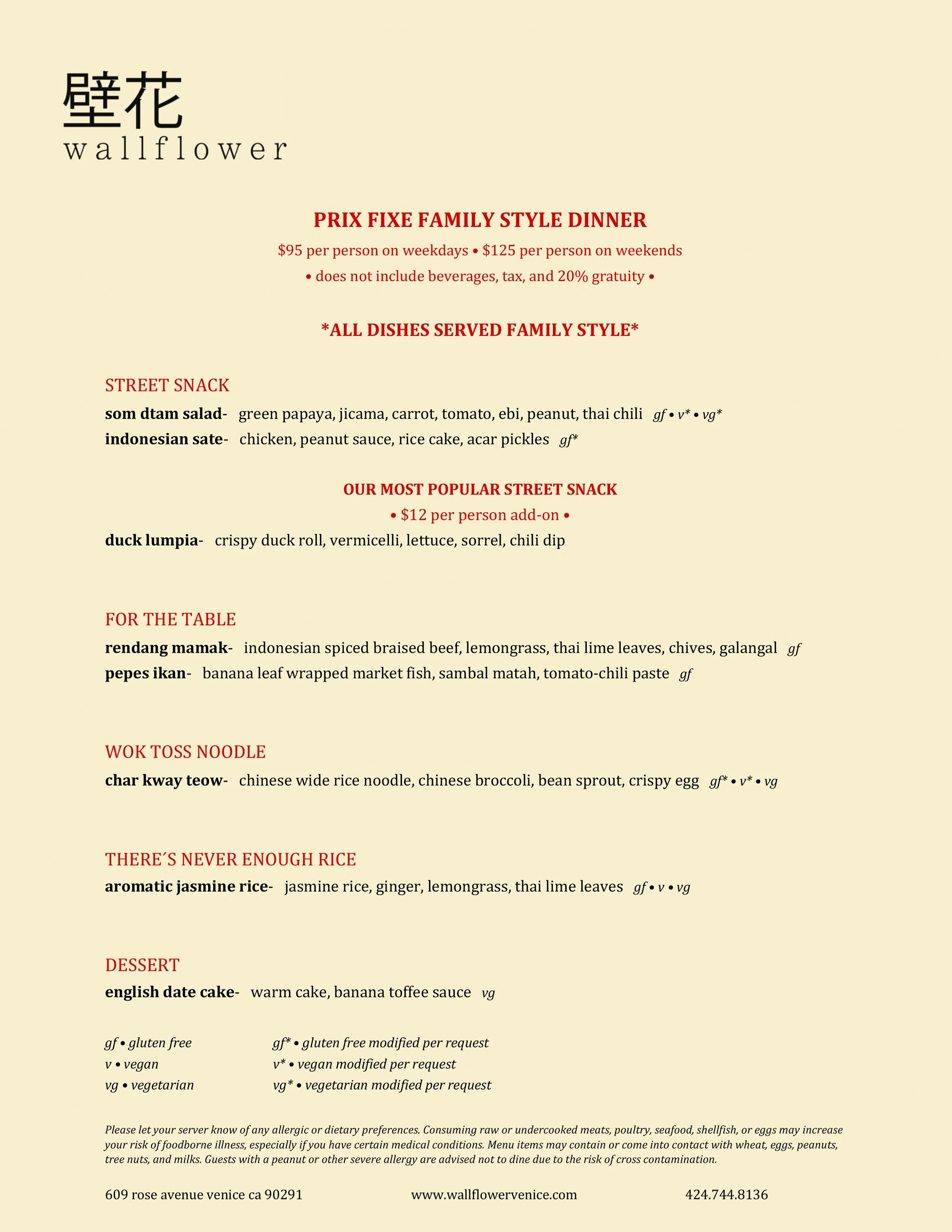 EVENTS — wallflower venice