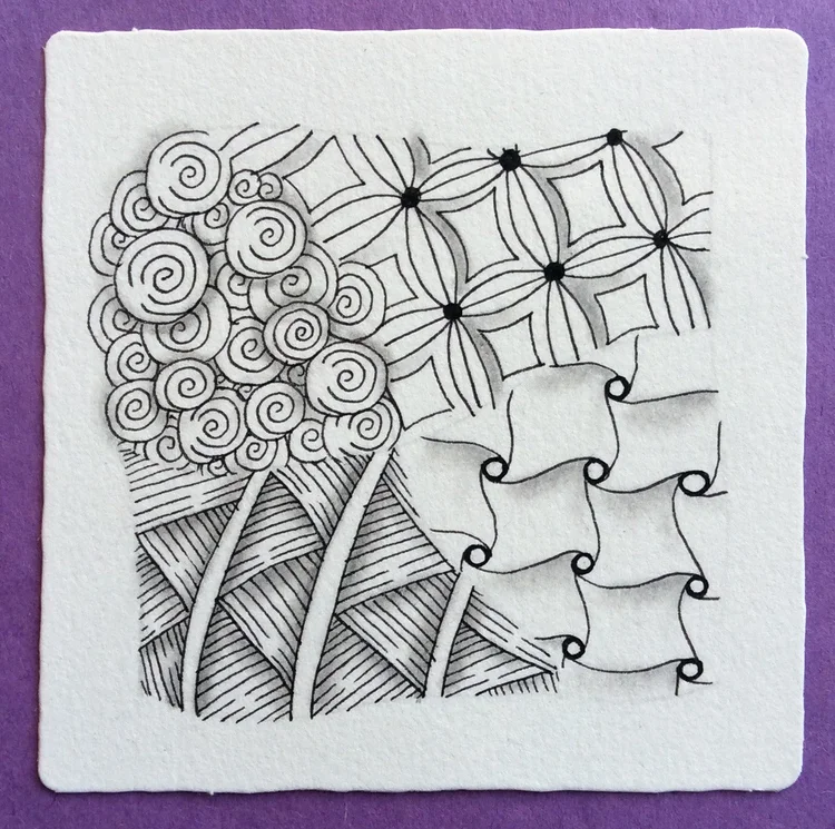 LineDotCalm Zentangle